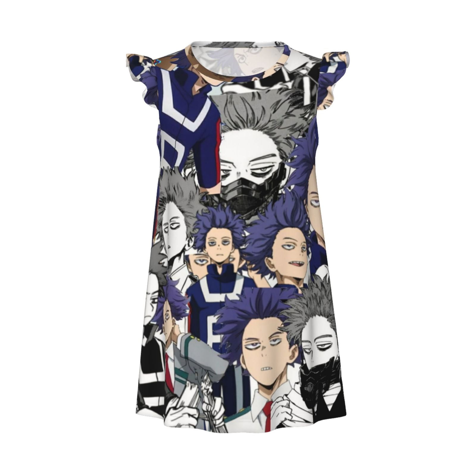 Hitoshi Shinso Little Girls Nightgowns Soft Flutter Sleeve Night Dress ...