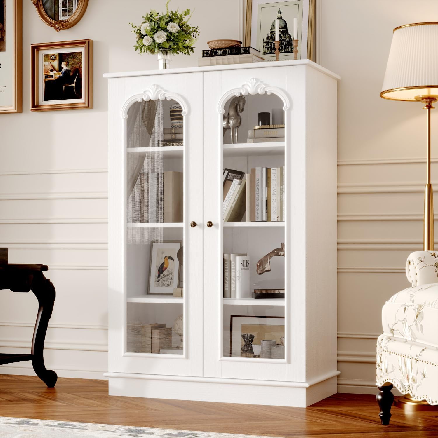 Hitow Glass Curio Cabinet Display Case for Collectibles, China Cabinets ...