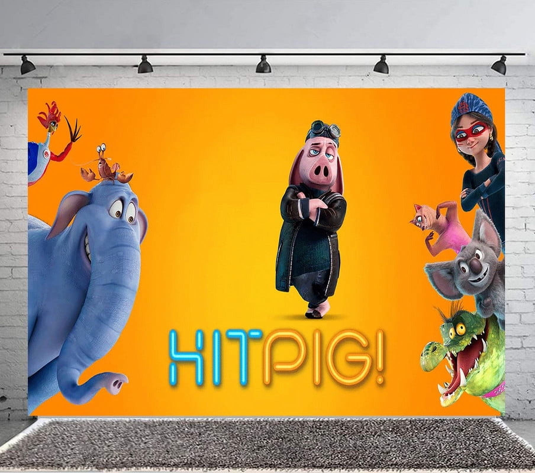 Hitpig Backdrop Banner Party Supplies Poster Movie Theme Background for ...