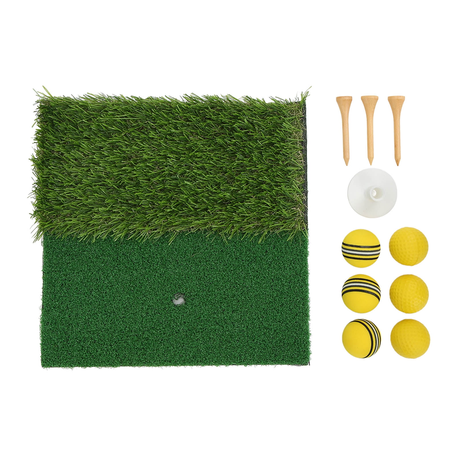 Hitting Mat Dual Grass Mini Golf Training Practice Pad Launch Zone ...