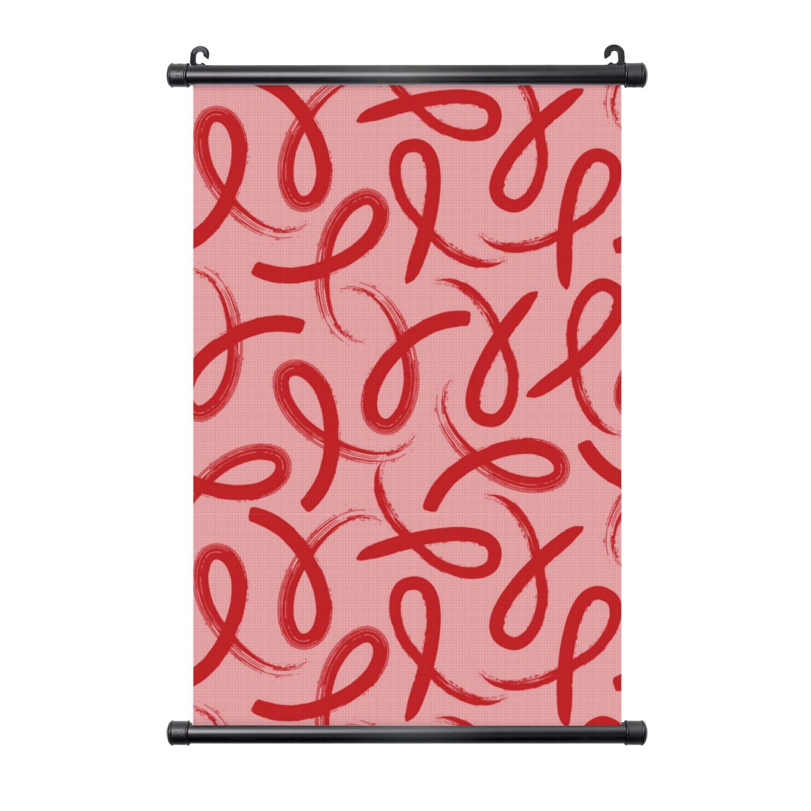 Hiv Awareness Month Red Ribbon Poster Wall Art Banner Backdrop Prints ...