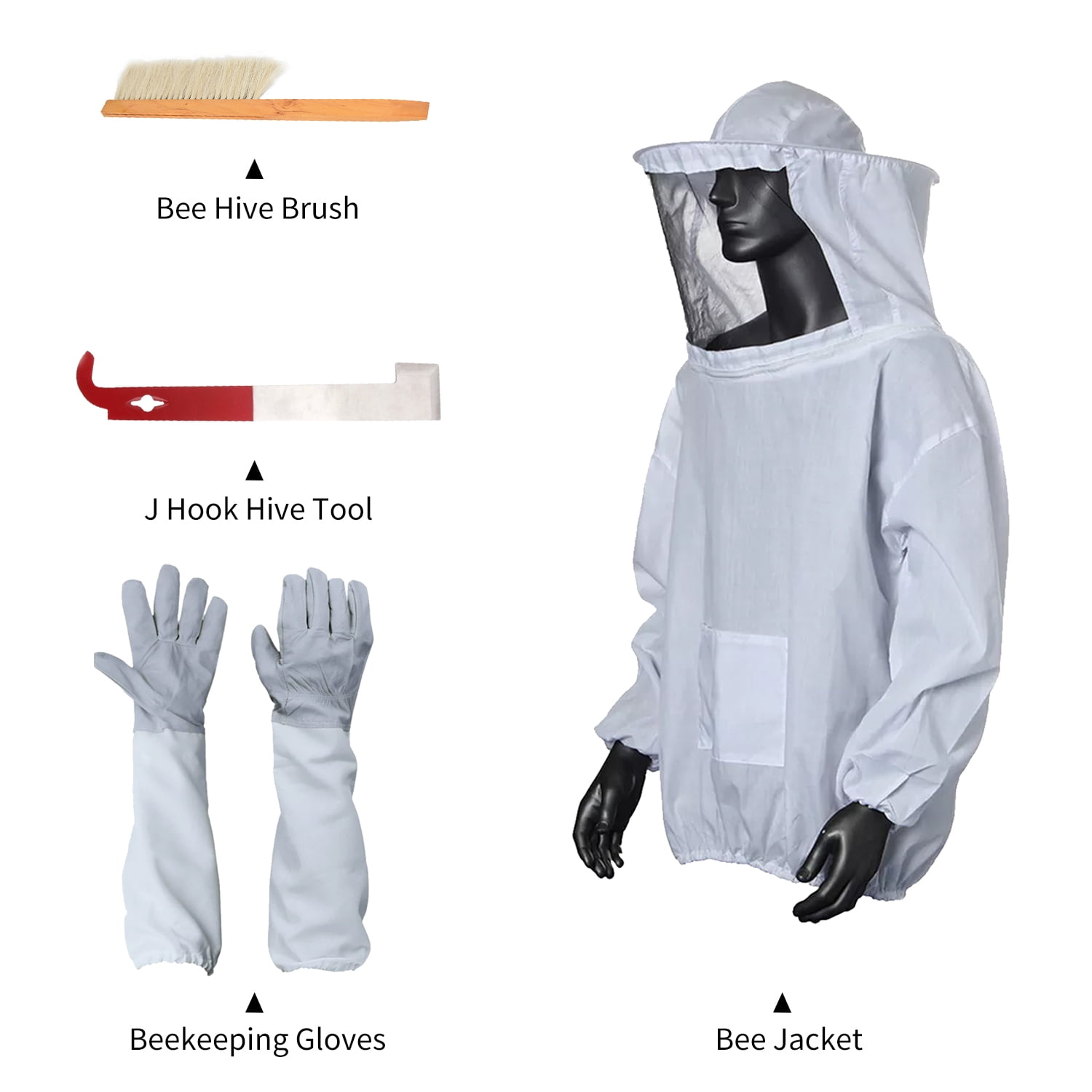 Hive Tool Set,Suit Bee Hive Tool Brush Supplies Hive Set Tool Bee Hive ...