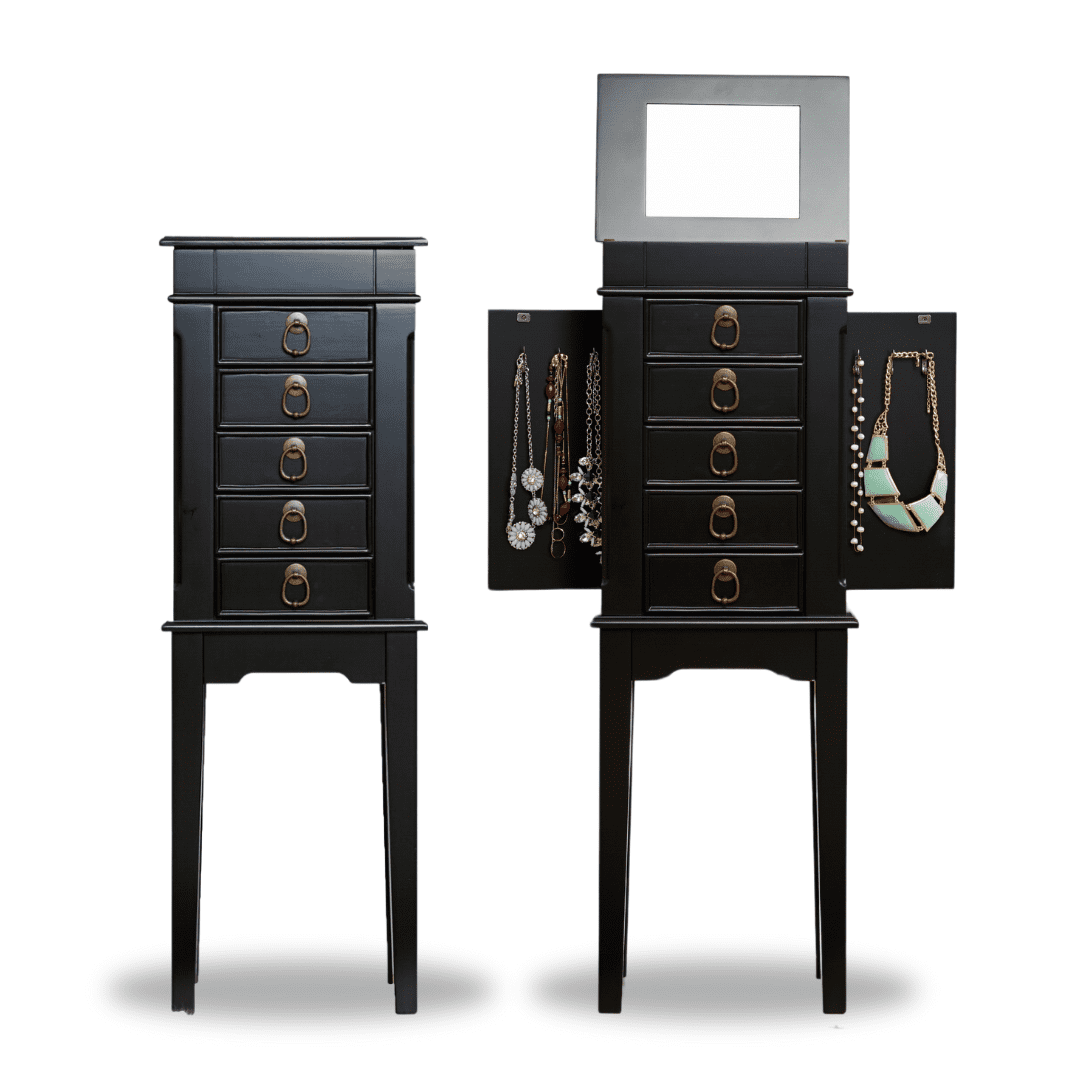 Black jewelry armoire walmart store