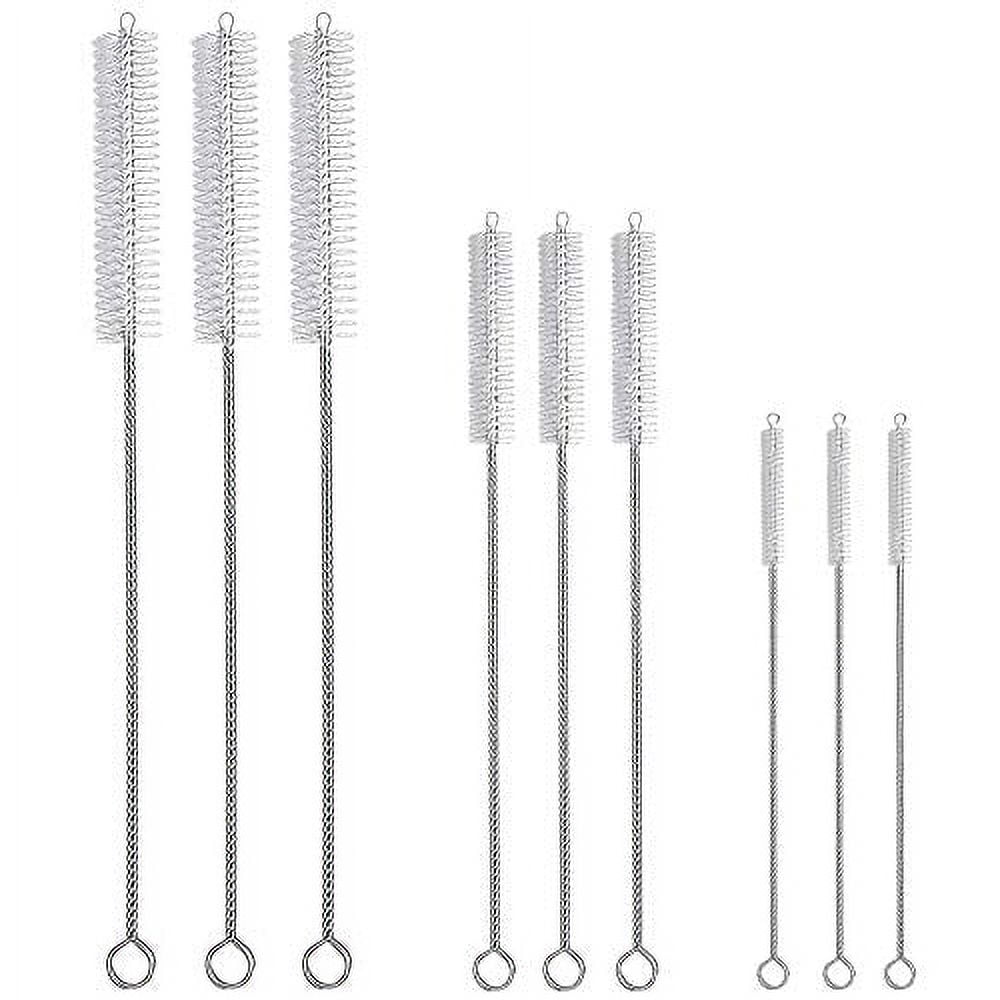 Hiware Drinking Straw Cleaner Brush Kit - (3-Size) 9-Piece Extra Long ...