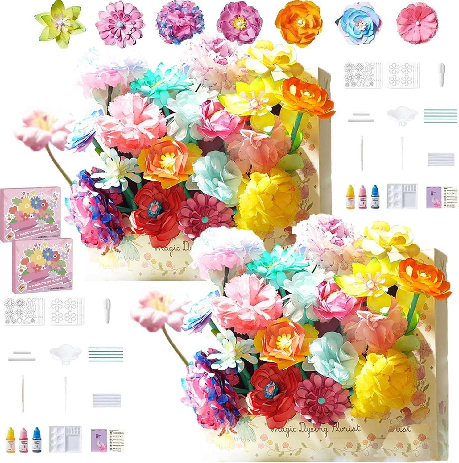 Hixako BloomJoy Magic Petal Flower Art Kit,Starhelio Bloom Joy Magic Petal Flower Kit,DIY Paper ...