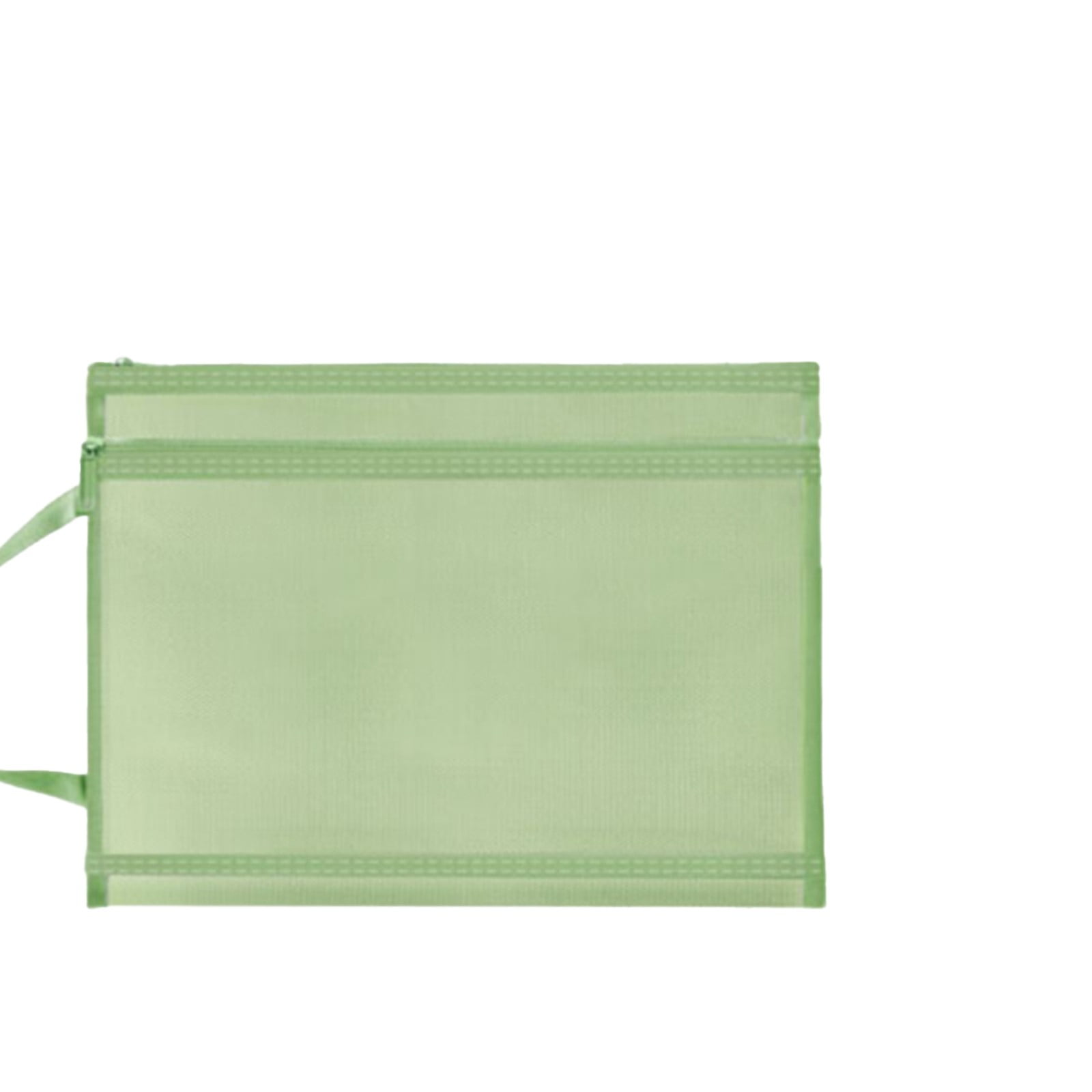 Hixanqinu Double Layer Mesh Zipper Pouch Bags With Handle Nylon Mesh ...