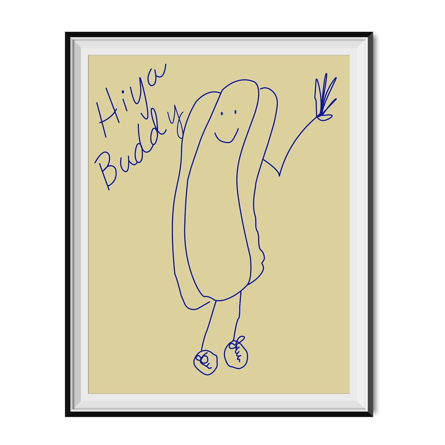 Hiya Buddy Note Poster Pam Beesly Michael Scott The Office Dunder ...