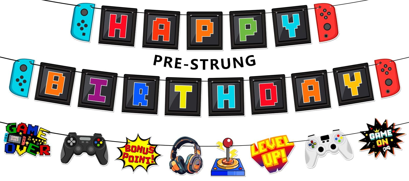 Hiyimipty Pre-Strung Video CORNET Game Birthday Decorations Game On ...