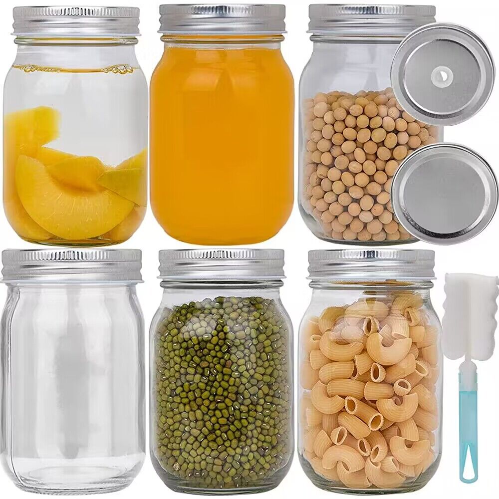 Blue Donuts Glass Jars With The Silver Screw Lid 700 ML - Walmart.com