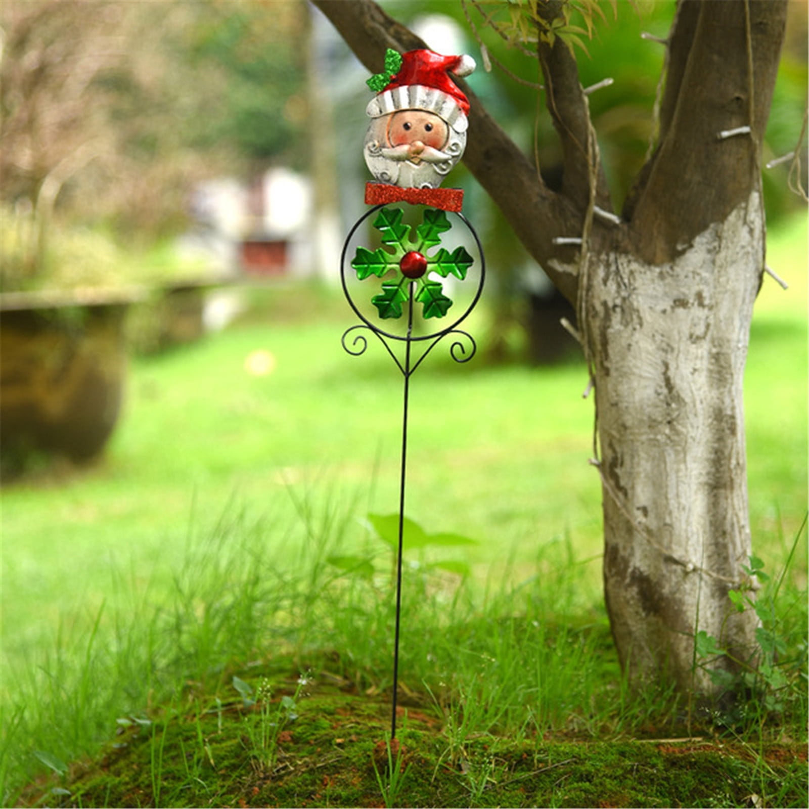Hjktuzi Lawn Ornament Indoor Outdoor Christmas Metal Windmill Yard ...