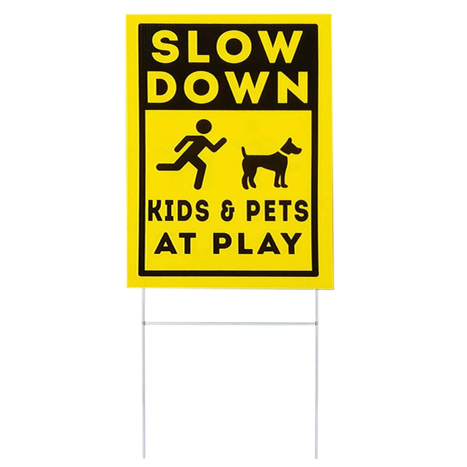 Hjktuzi Plant Tags and Labels Card Slot Deceleration War-Ning Sign ...