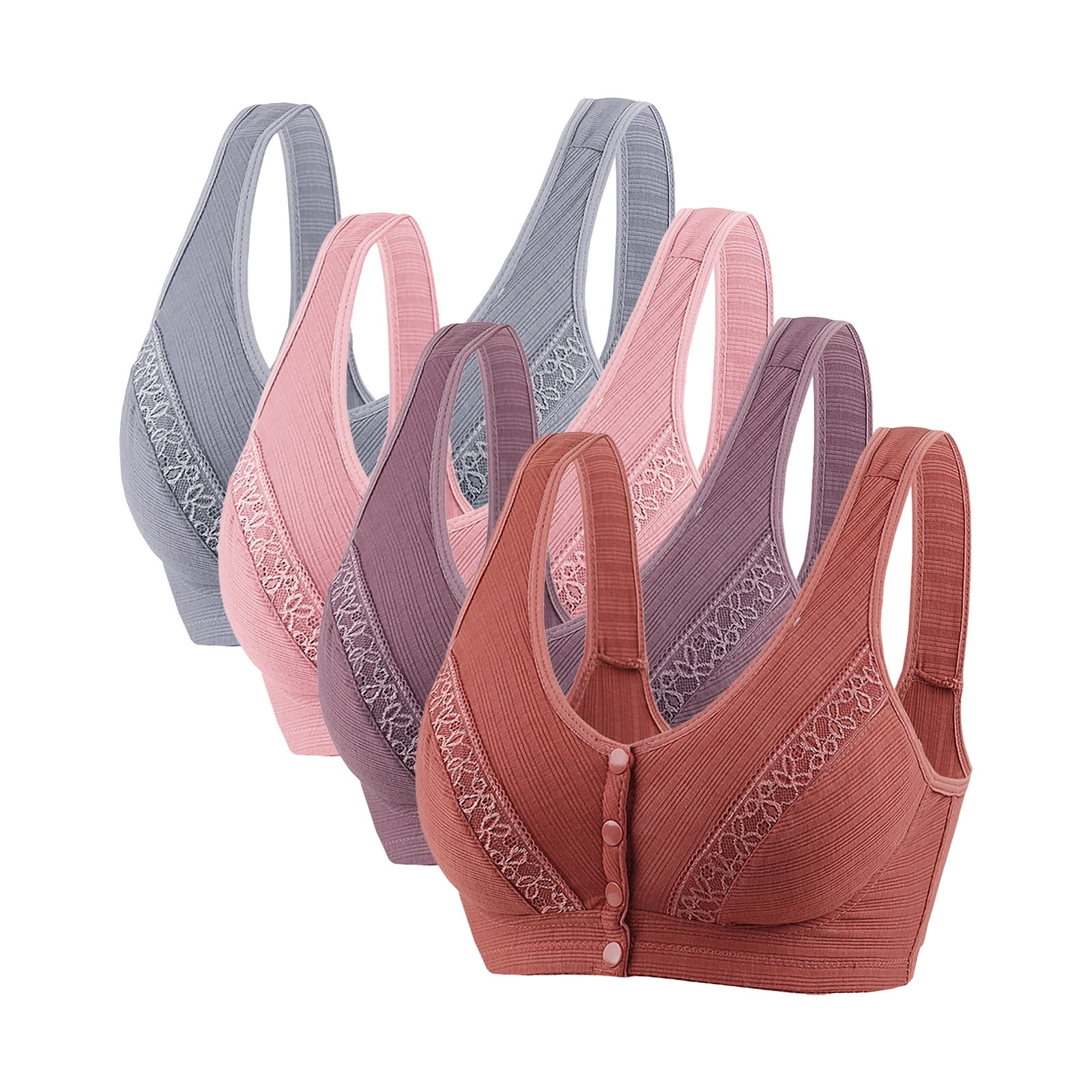 Hjlmsx Bras for Seniors Full Coverage No Underwire Plus Size Sports ...