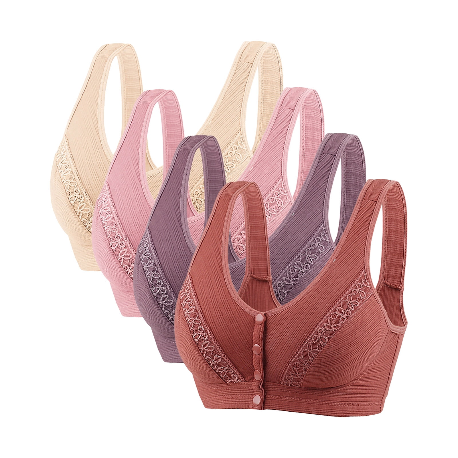 Hjlmsx Bras for Seniors Full Coverage No Underwire Plus Size Sports ...