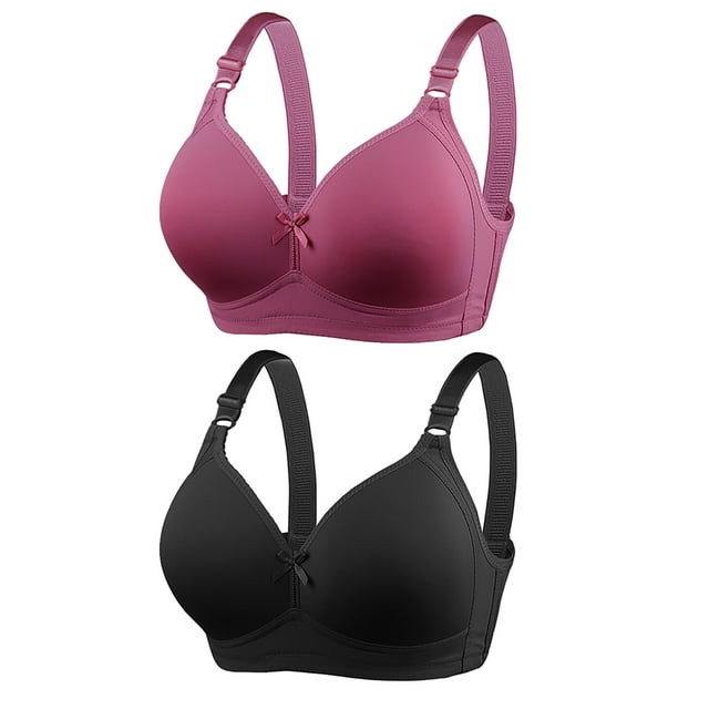 Hjlmsx Push Up Bras for Women,No Underwire Full Coverage Bras for Older ...