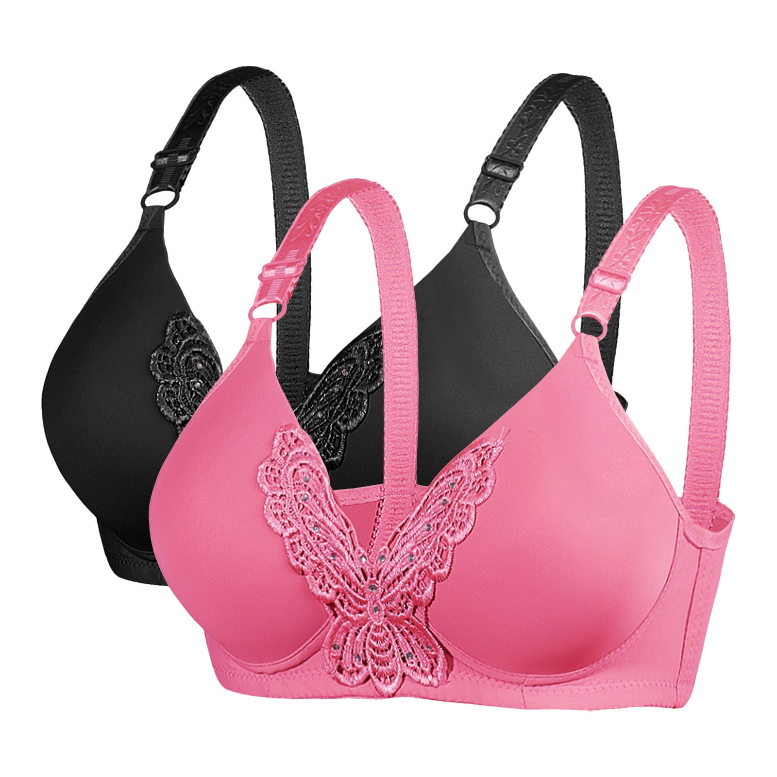 Hjlmsx Women's Everyday Bras Deep V Cleavage Bra Comfort Soft Full ...