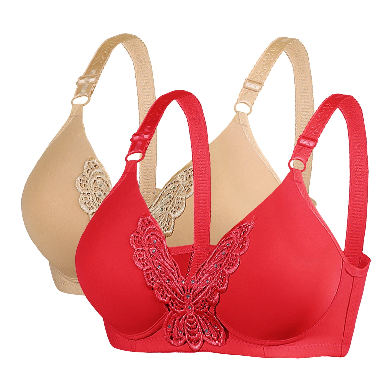 Hjlmsx Women's Everyday Bras Deep V Cleavage Bra Comfort Soft Full ...