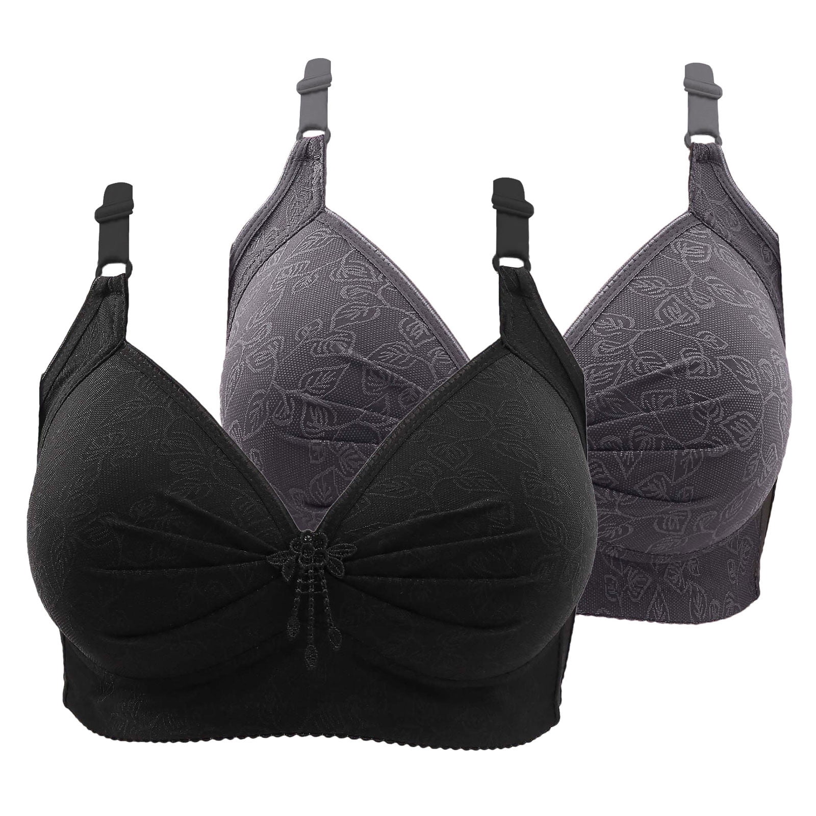 Hjlmsx Womens Plus Size No Underwire Bras Large Cup Everday Bras Full ...