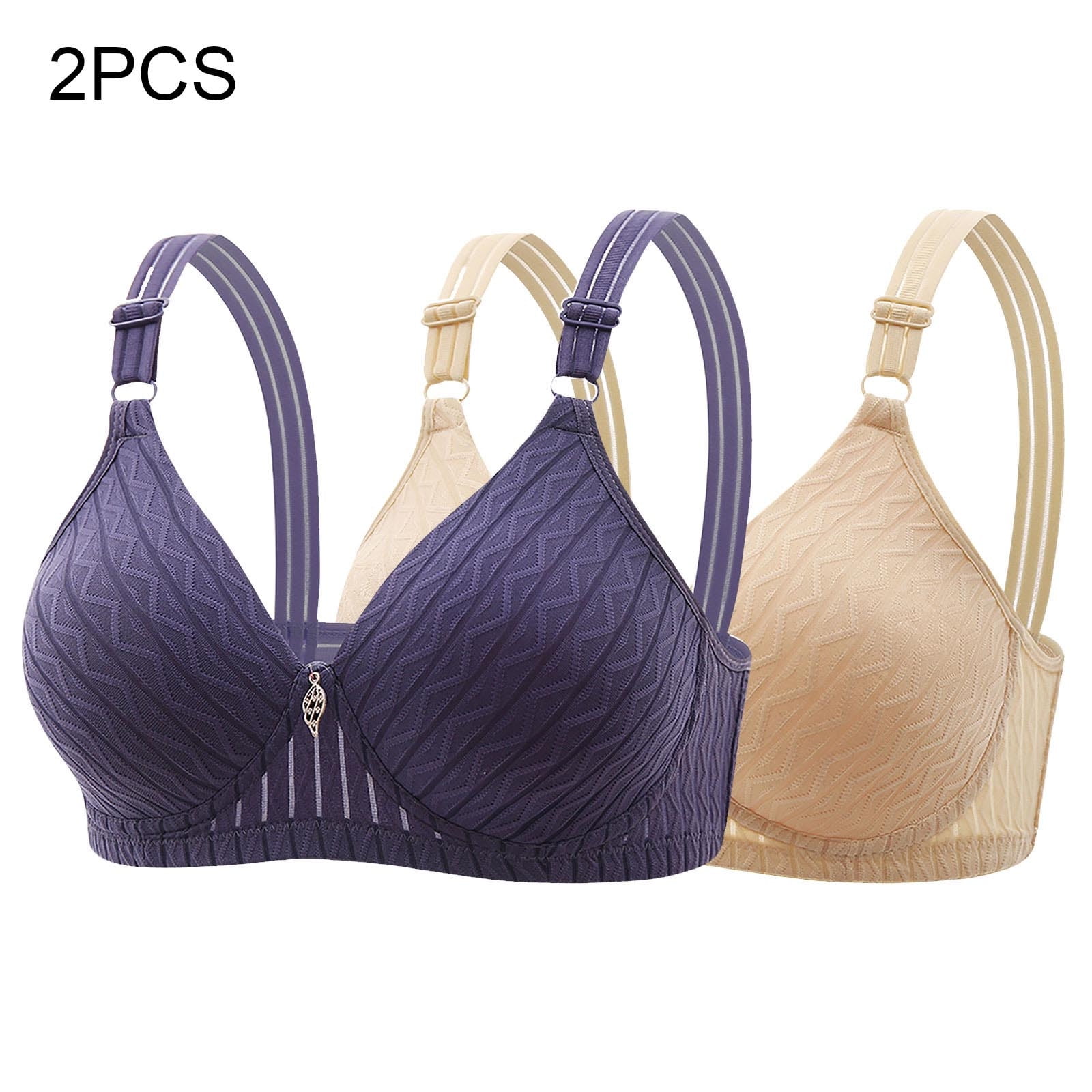 Hjlmsx Womens Plus Size Push Up Bra Full Coverage Everyday Bras No ...