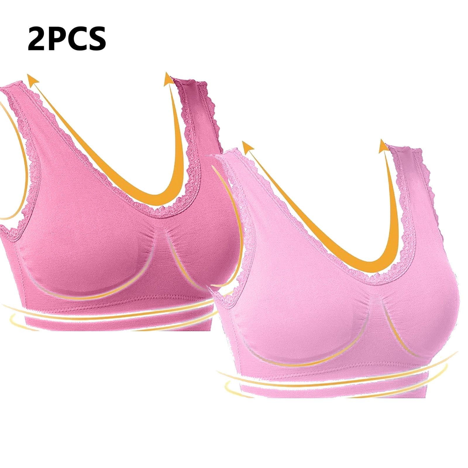 Hjlmsx Workout Bras for Women Comfort Support and Lift Full Coverage Back Fat Bras No Underwire ...