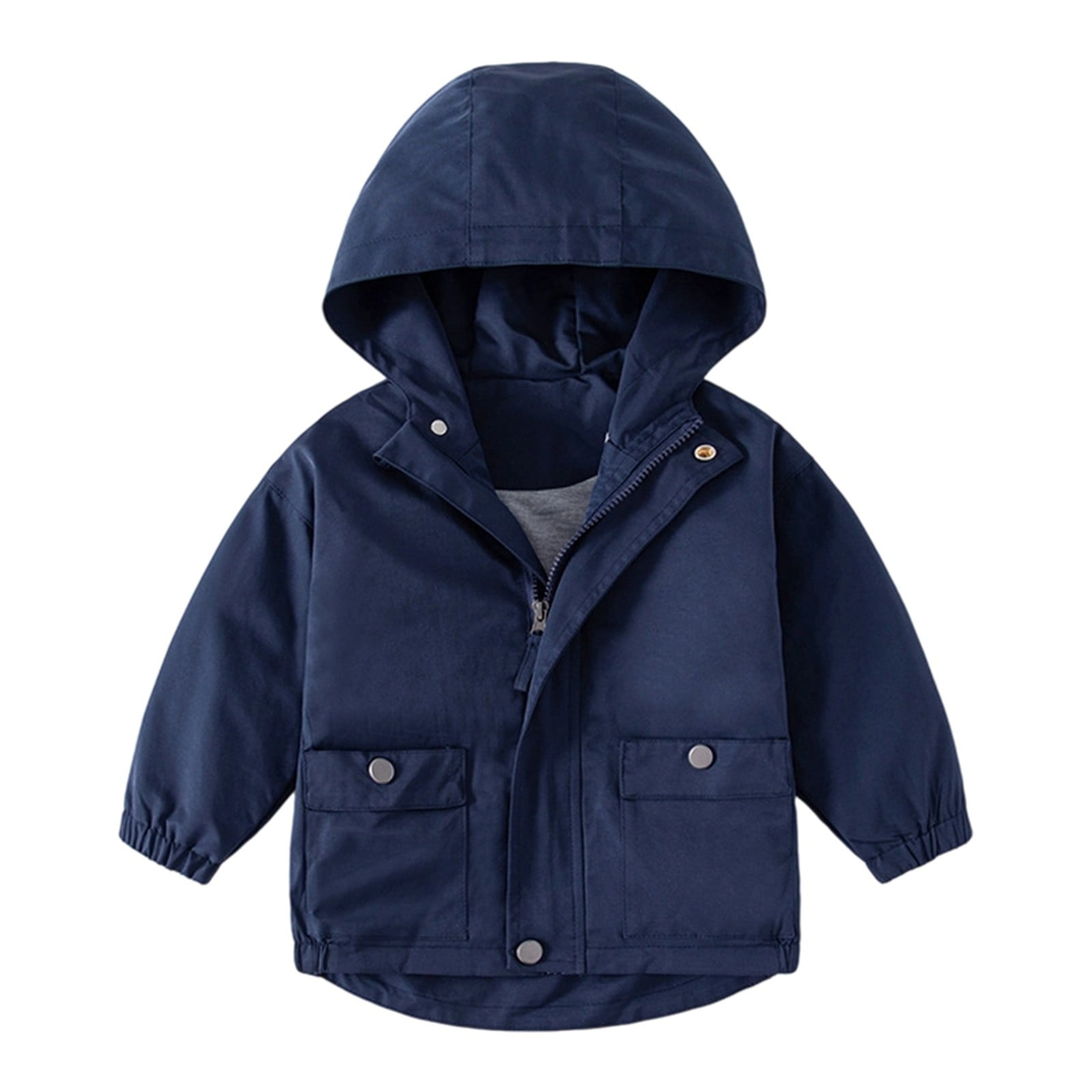 Hjtefg Boys Windbreaker Jacket - Kids Lightweight Hooded Coat, Casual ...