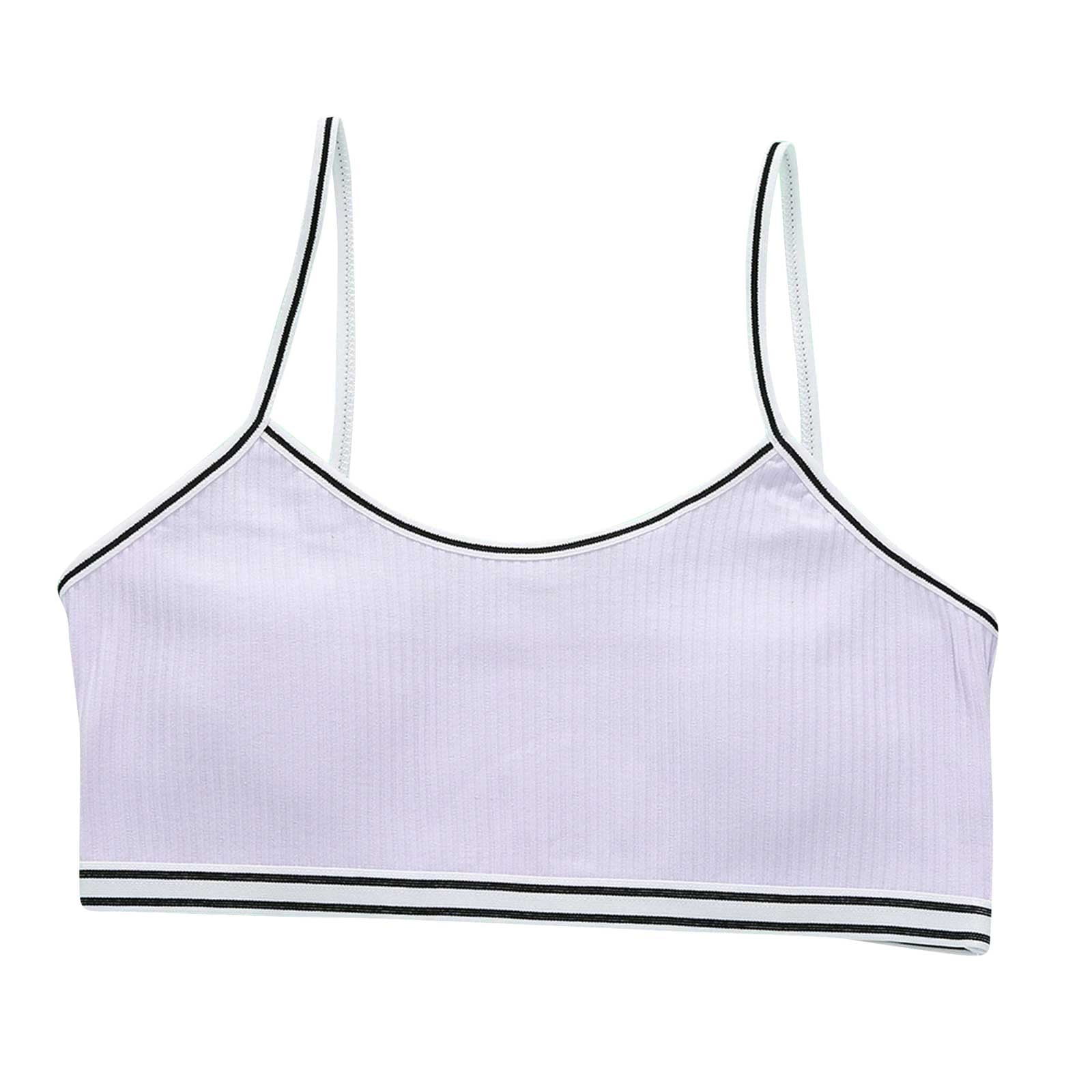 Hjtefg Girls Adjustable Training Bra - Soft Wirefree Bralette Vest with ...