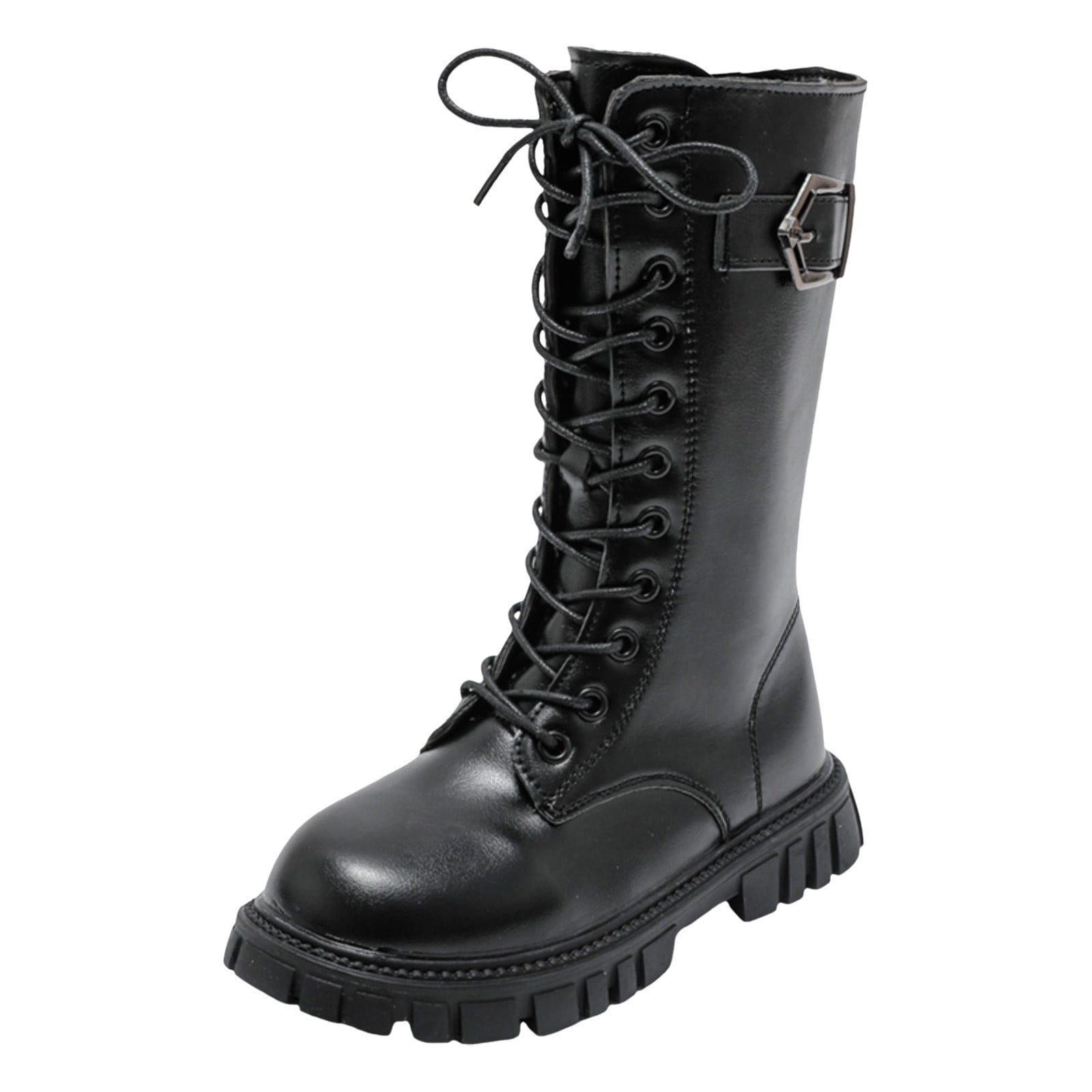 Hjtefg Girls Velvet Dress Boots - Lace-Up Ankle Booties with Interior ...