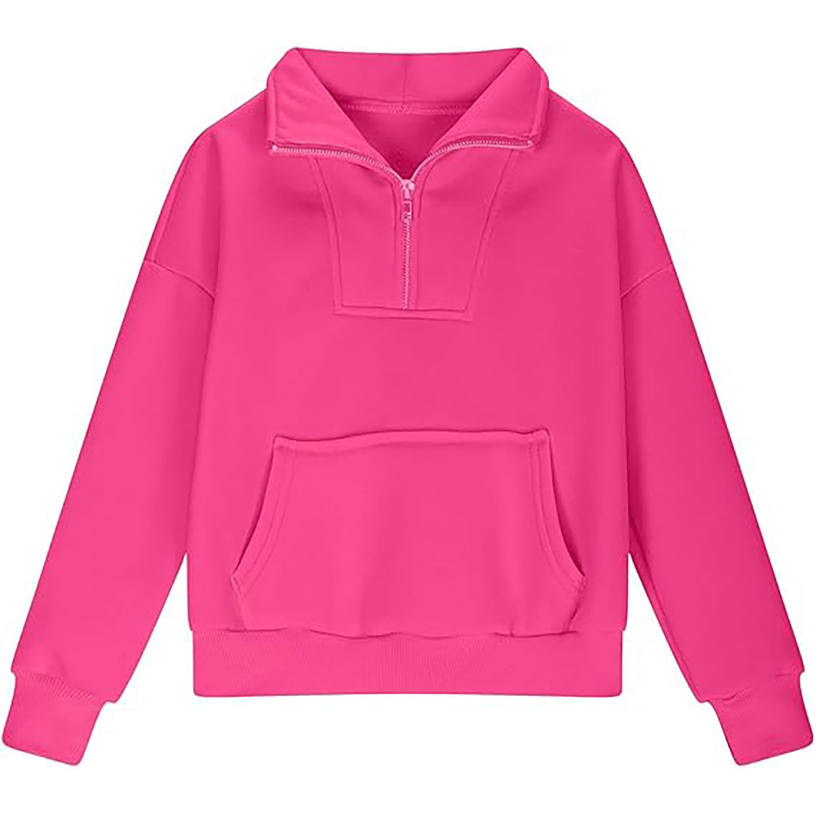 Hjtefg Kids Half Zip Pullover, Quarter Zip Sweatshirt with Thumbholes ...