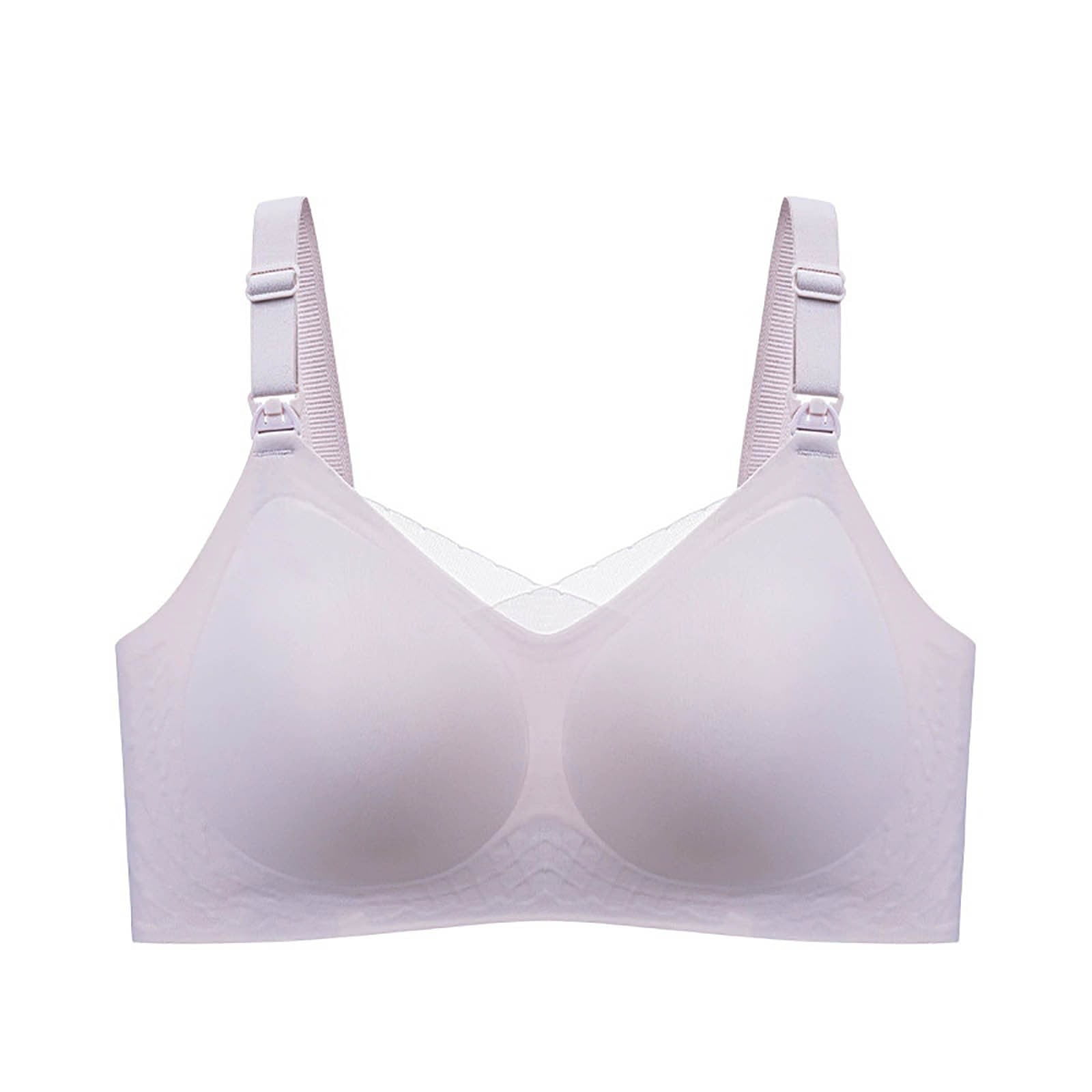 Hjtefg Plus Size Nursing Bra - Wireless Seamless Lift Support Maternity ...