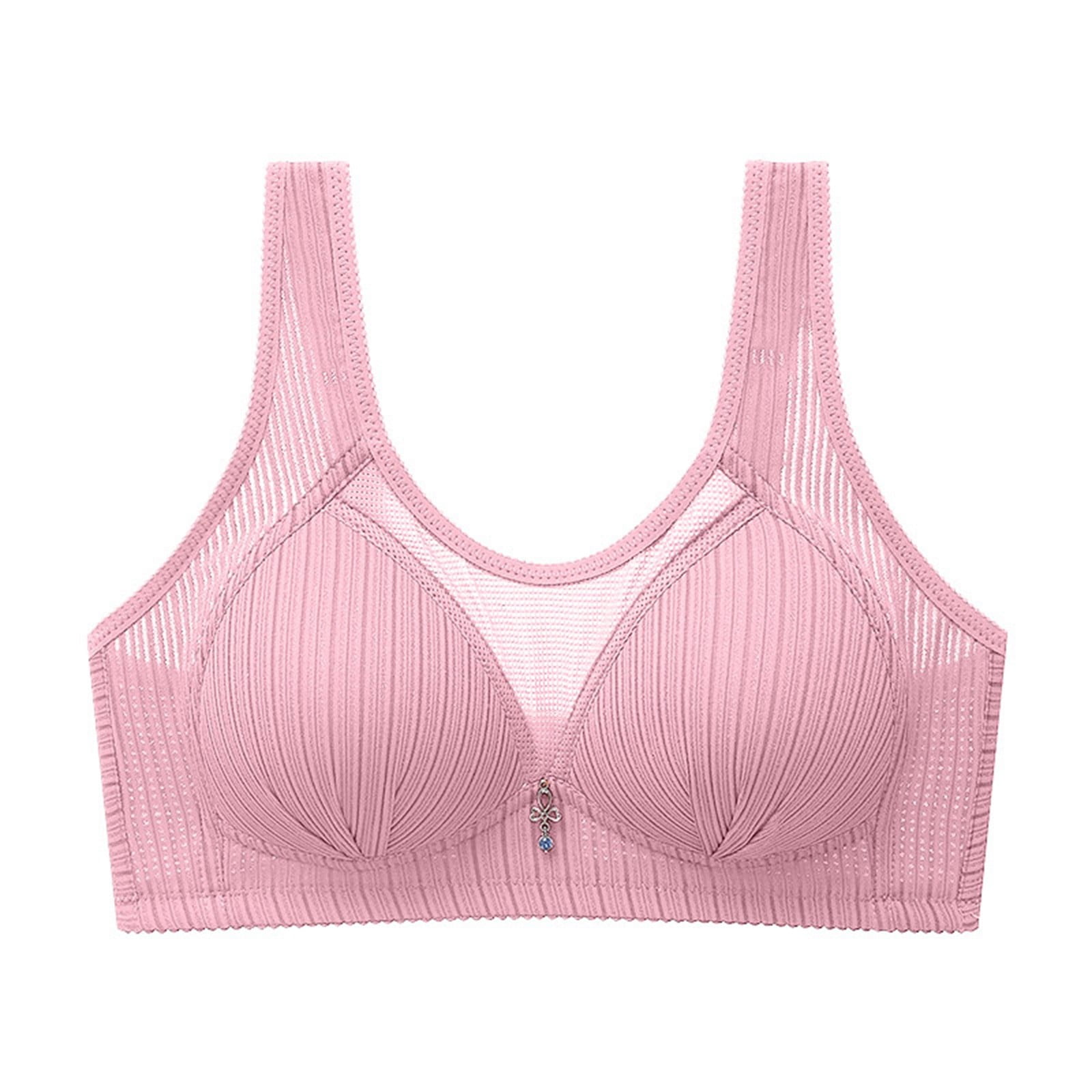Hjtefg Plus Size Wireless Push-Up Bra - Thin Cup Lift, Adjustable for ...