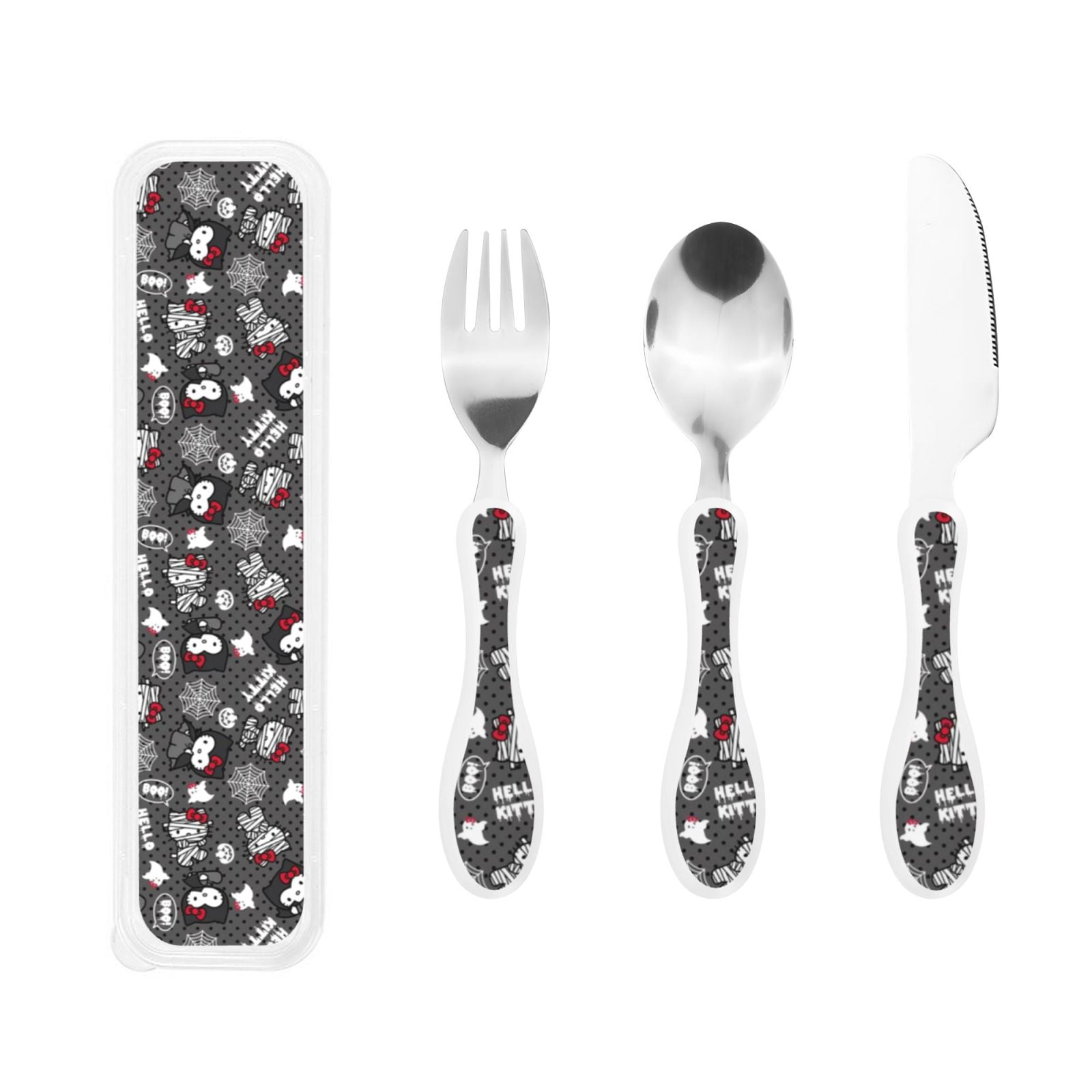 Hkitty Cutlery Set for Children's 3-Piece Gourd-Handle Stainless Steel ...