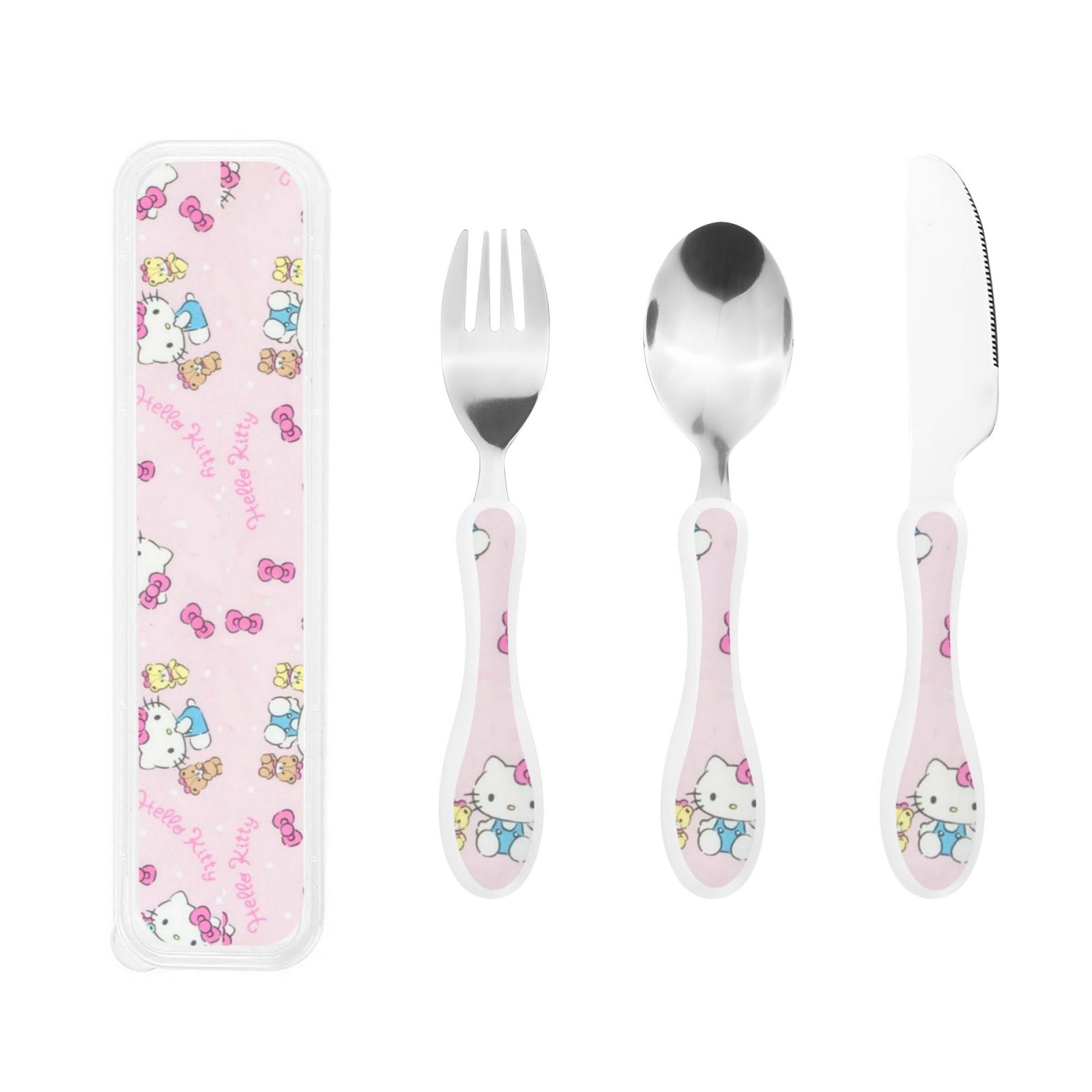Hkitty Cutlery Set for Children's 3-Piece Gourd-Handle Stainless Steel ...