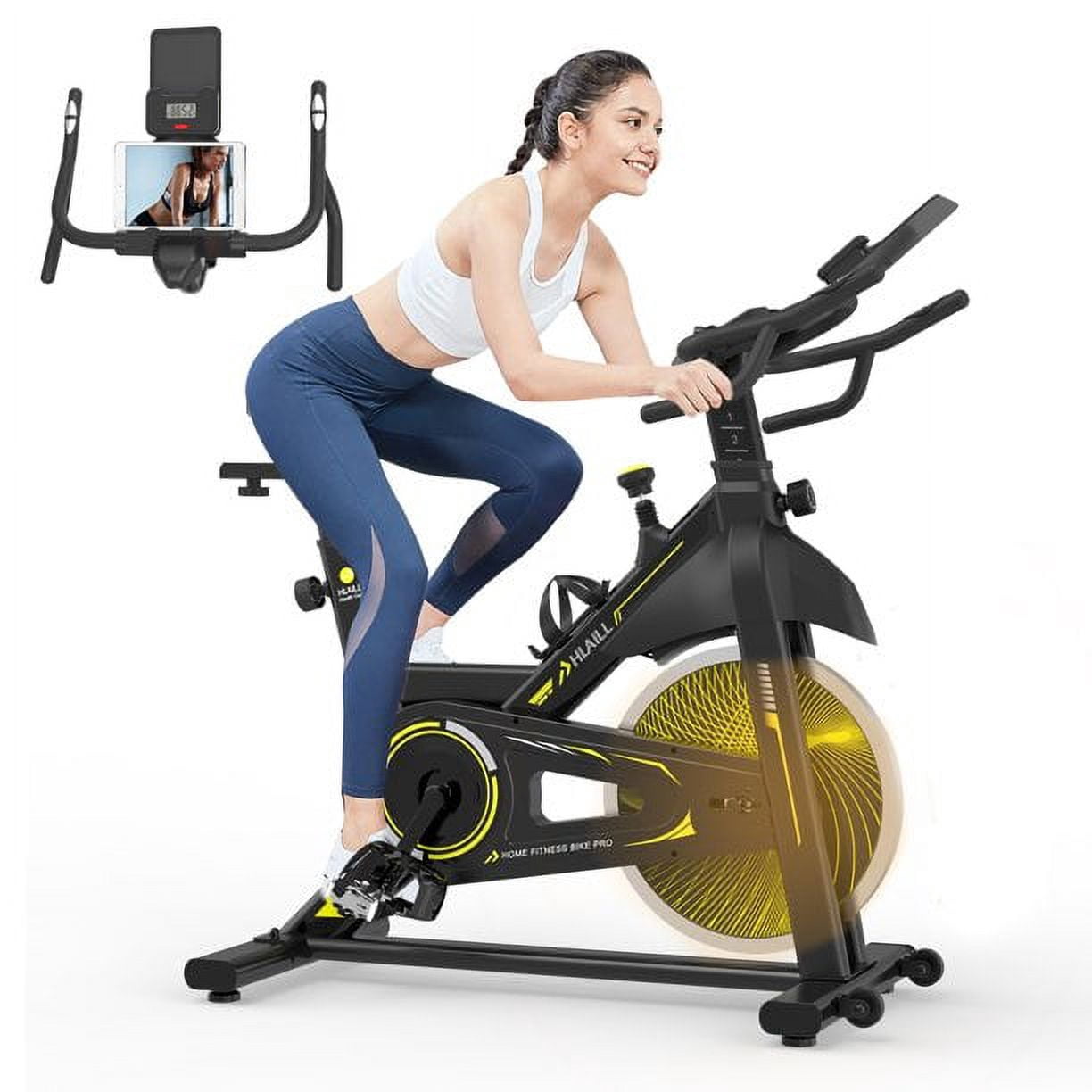 Hlaill Exercise Bike,Indoor Cycling Bike Stationary, Cycle Bike with ...