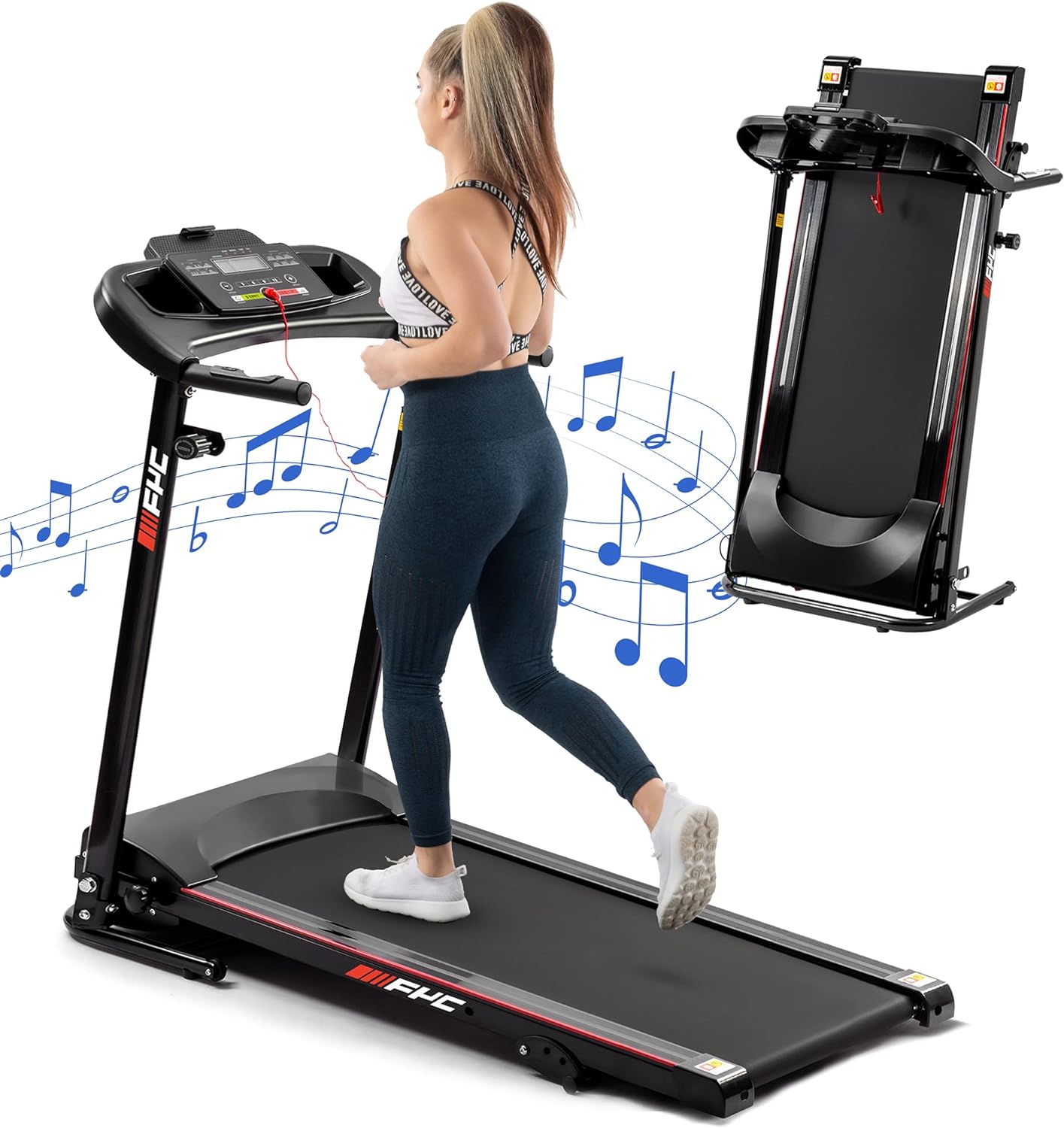 Hlaill Treadmill Electric Motorized Running Machine with 15" Belt with ...