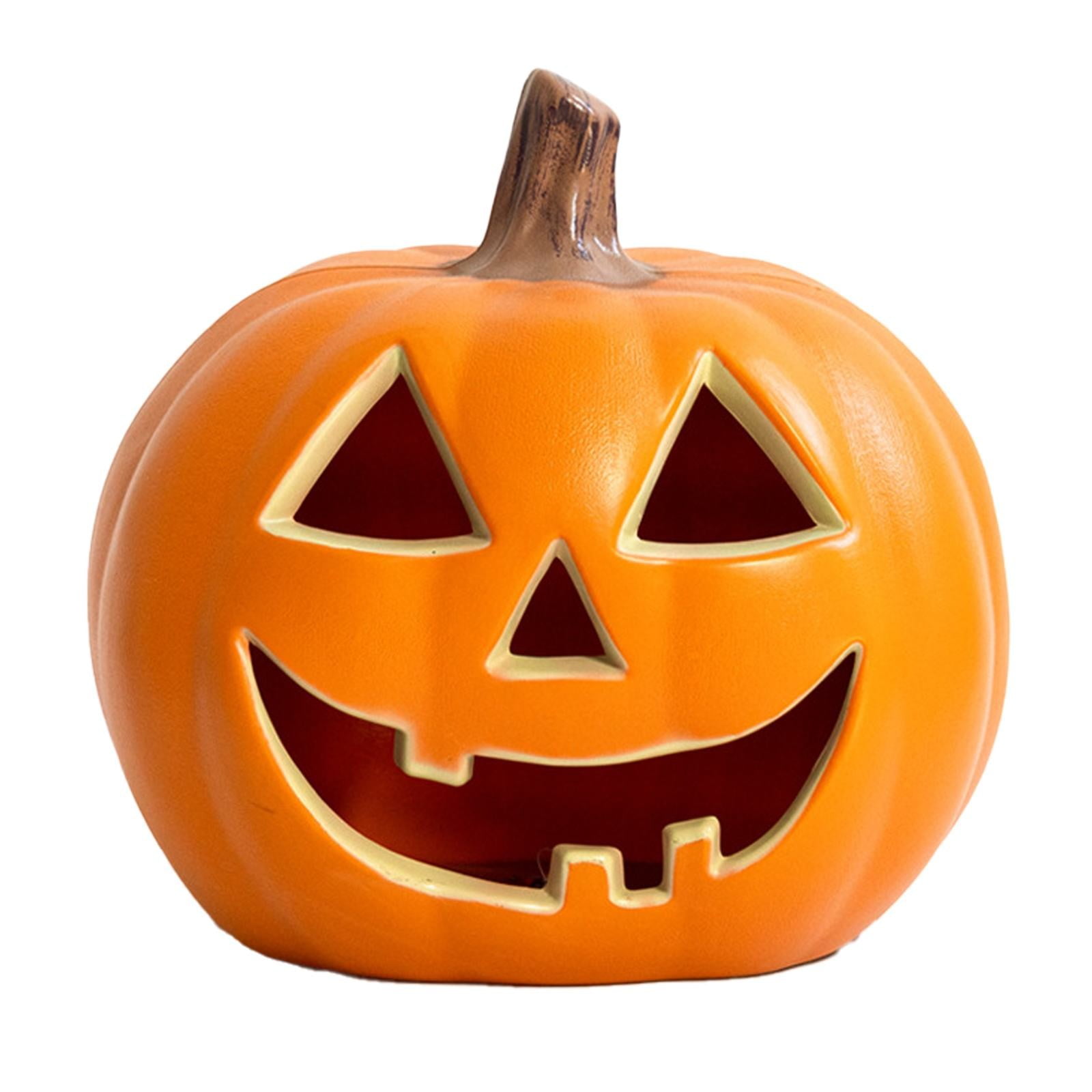 Hlandsky Led Light Up Halloween Pumpkin Light Up Halloween Decoration Indoor Light Up Pumpkin