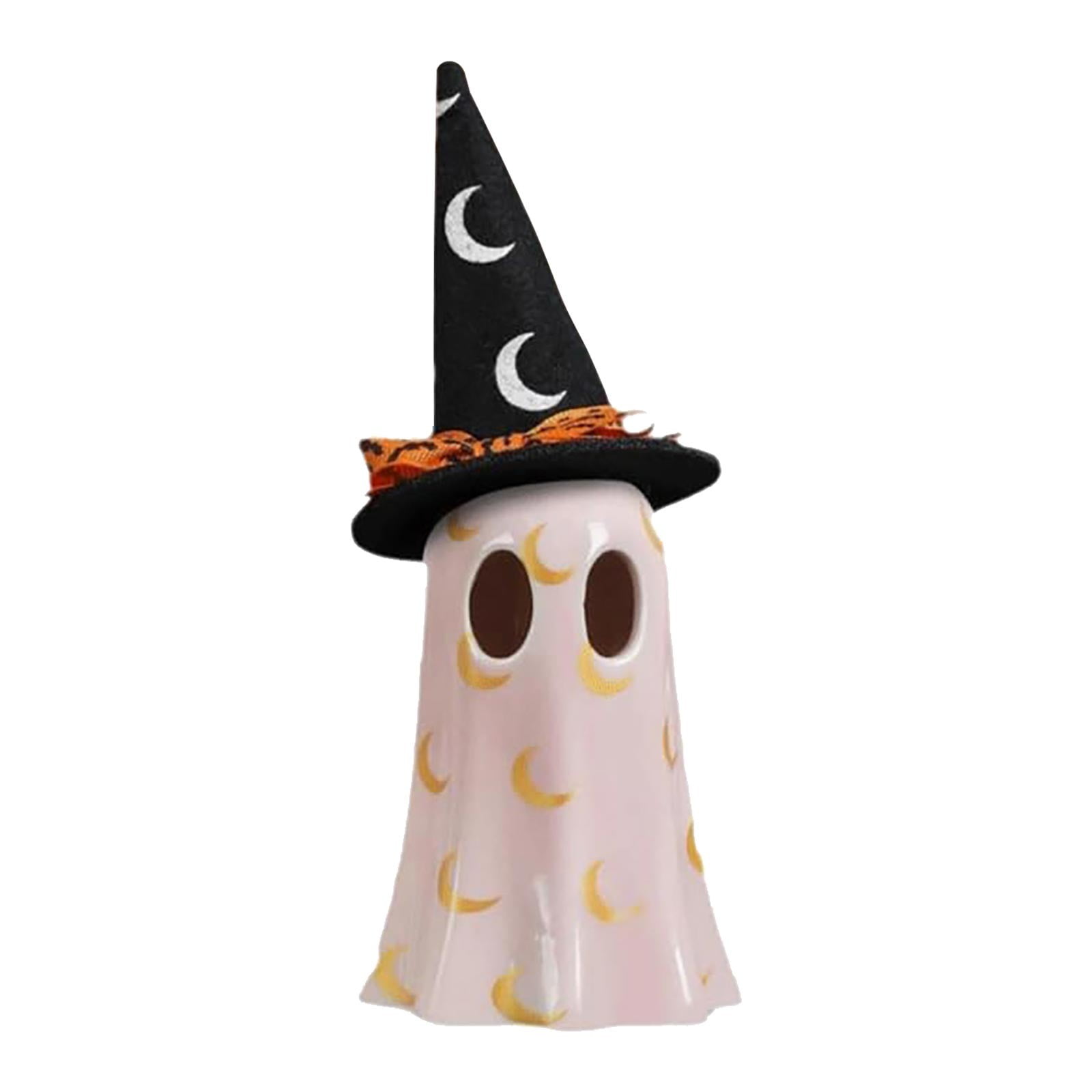 Hlandsky Light Up Ghost Halloween Decor, Ceramic Halloween Ghost ...