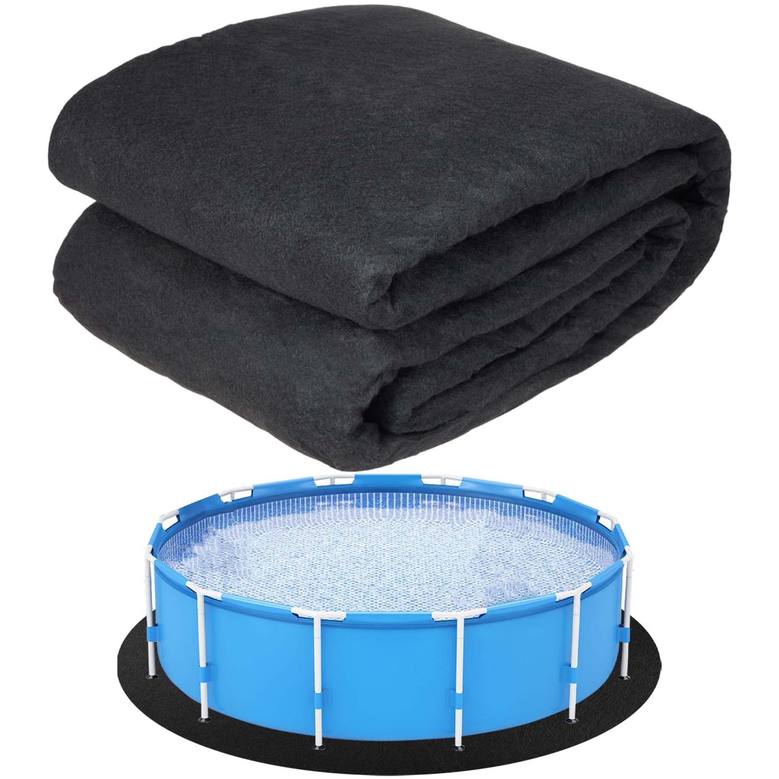 Hlimior Ground Pool Pads for Above Ground Pool Liner Pad (Fit for 15 ...