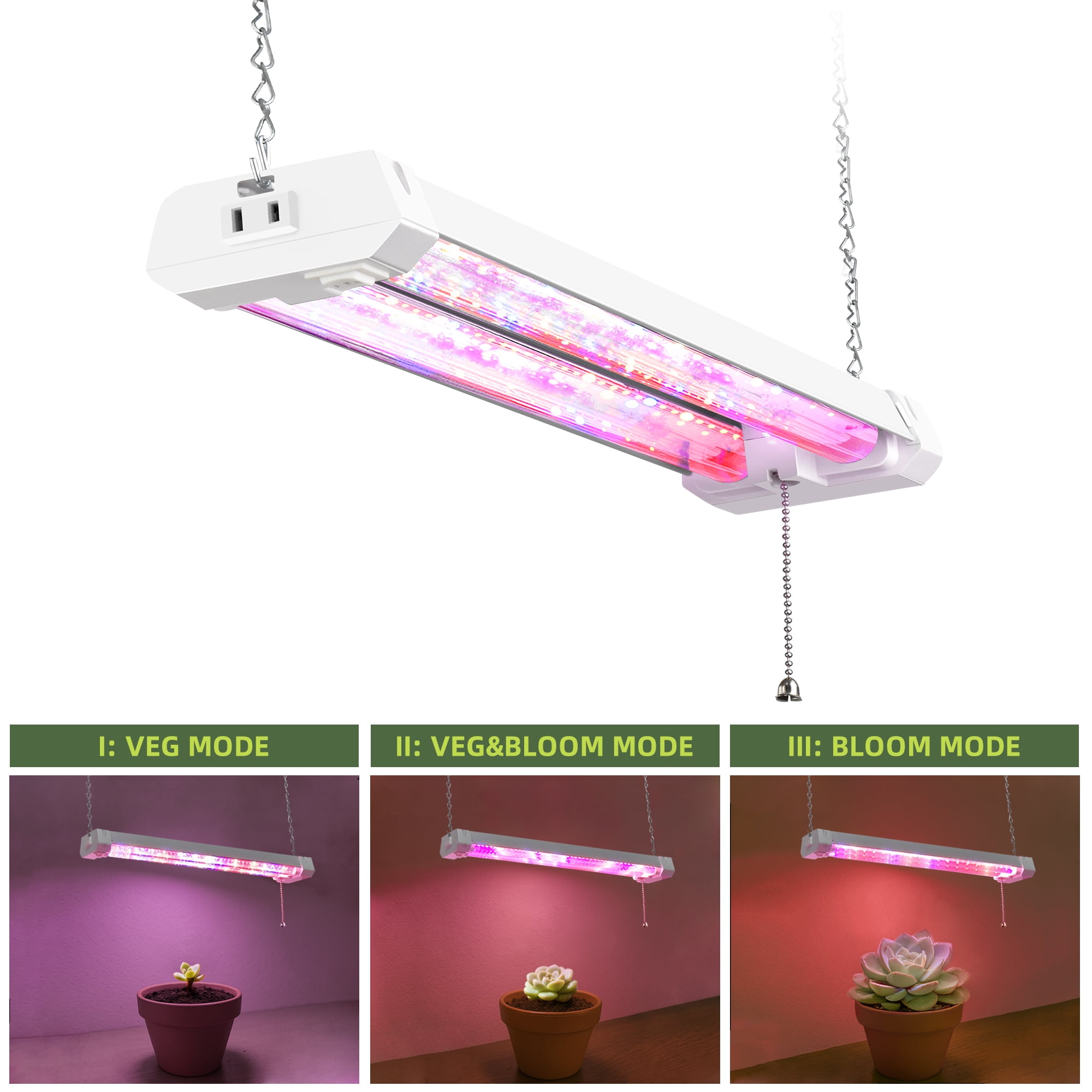Hlite 16" Selectable Spectrum Hanging LED Grow Lights for Indoor Plants ...