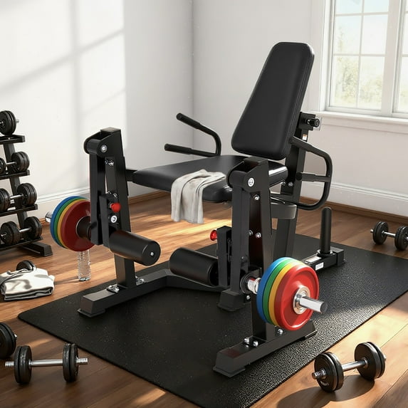 Hlivelood 3 in 1 Leg Extension and Curl Machine, Seated Leg Extension ...
