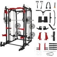 Mikolo Smith Machine Home Gym, 2200 lbs Power Rack Cage with Cable ...