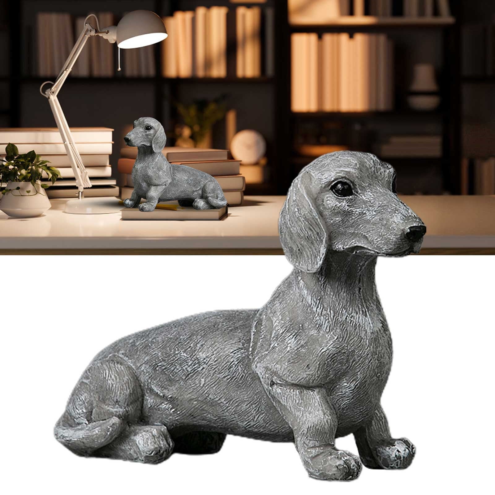 Hlkjkls Meditation Sitting Dog Statue. Outdoor Sculpture Decoration ...