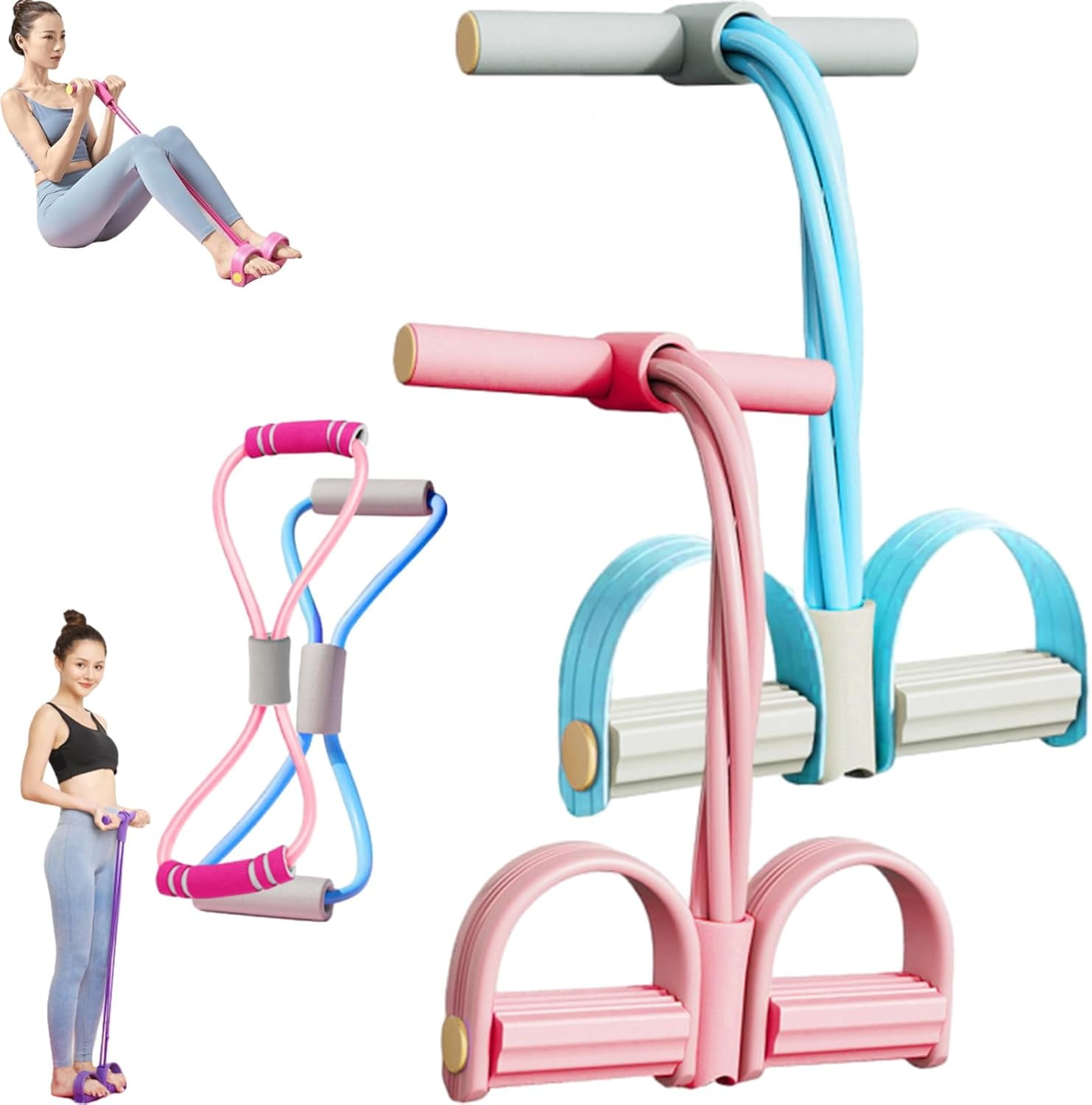 Hllpro Resistance Bands with Handles, Gentle Fit Resistance Band, Foot ...