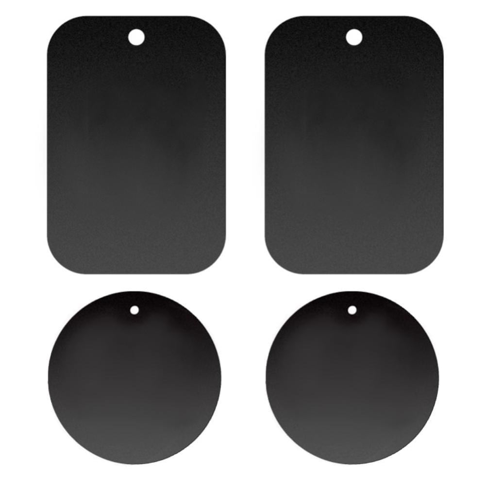 Hloma 4Pcs Round Rectangle Mobile Phone Magnetic Car Mount Holder Metal ...