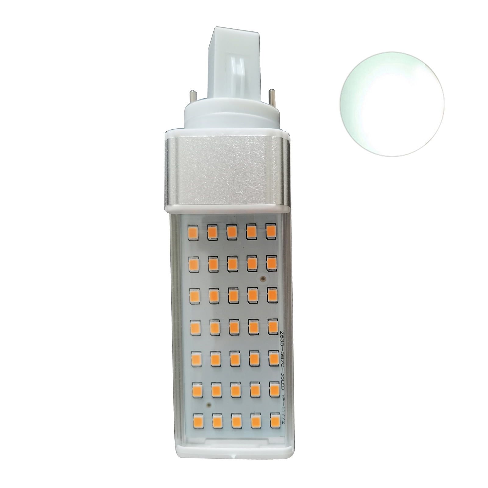 Hloma 5/9/7W E27/G24/G23 2700/6500K 2835 Horizontal Plug Lamp LED Corn ...