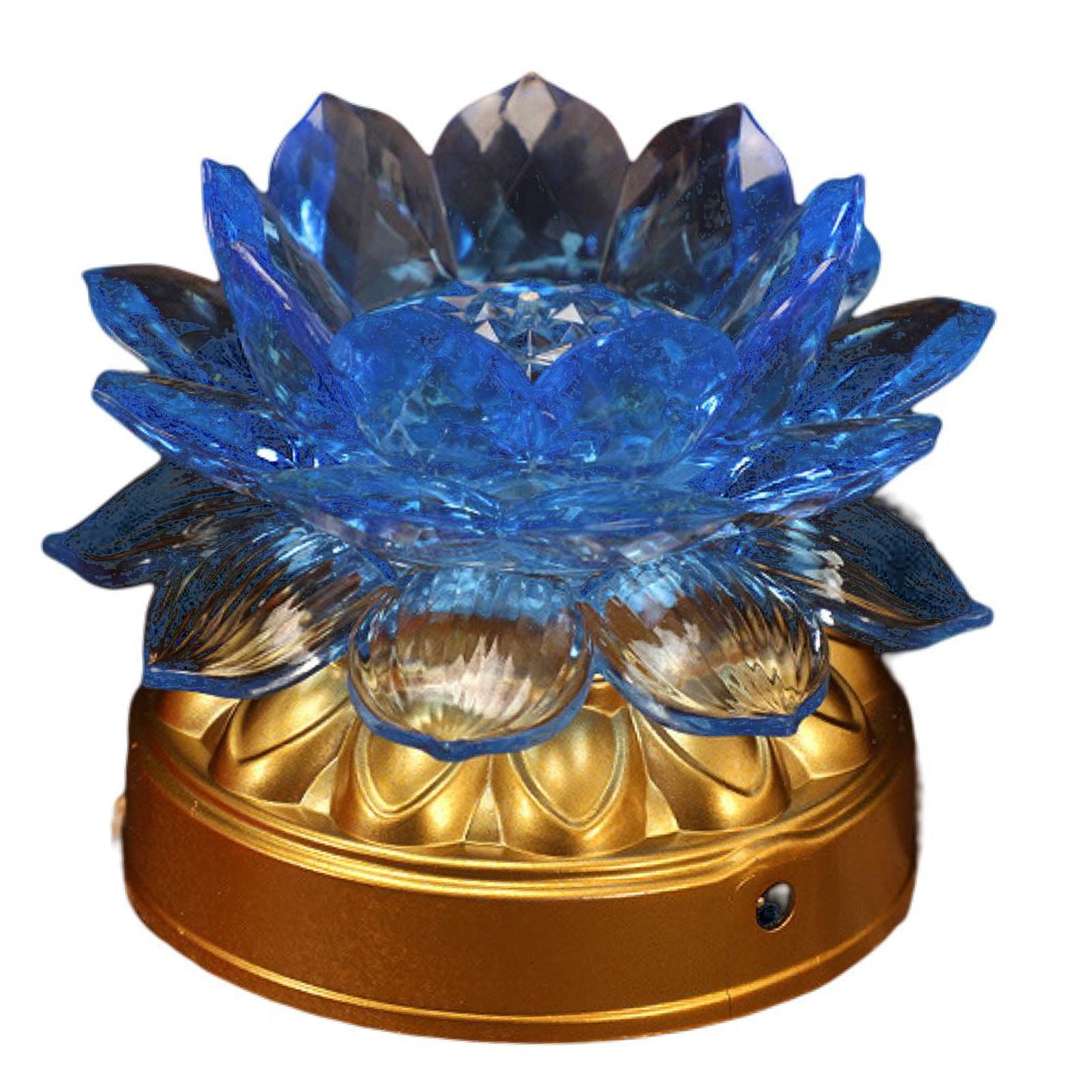 Hloma Colorful Lotus Lamp Creative Shape Vibrant Color Battery-Operated ...