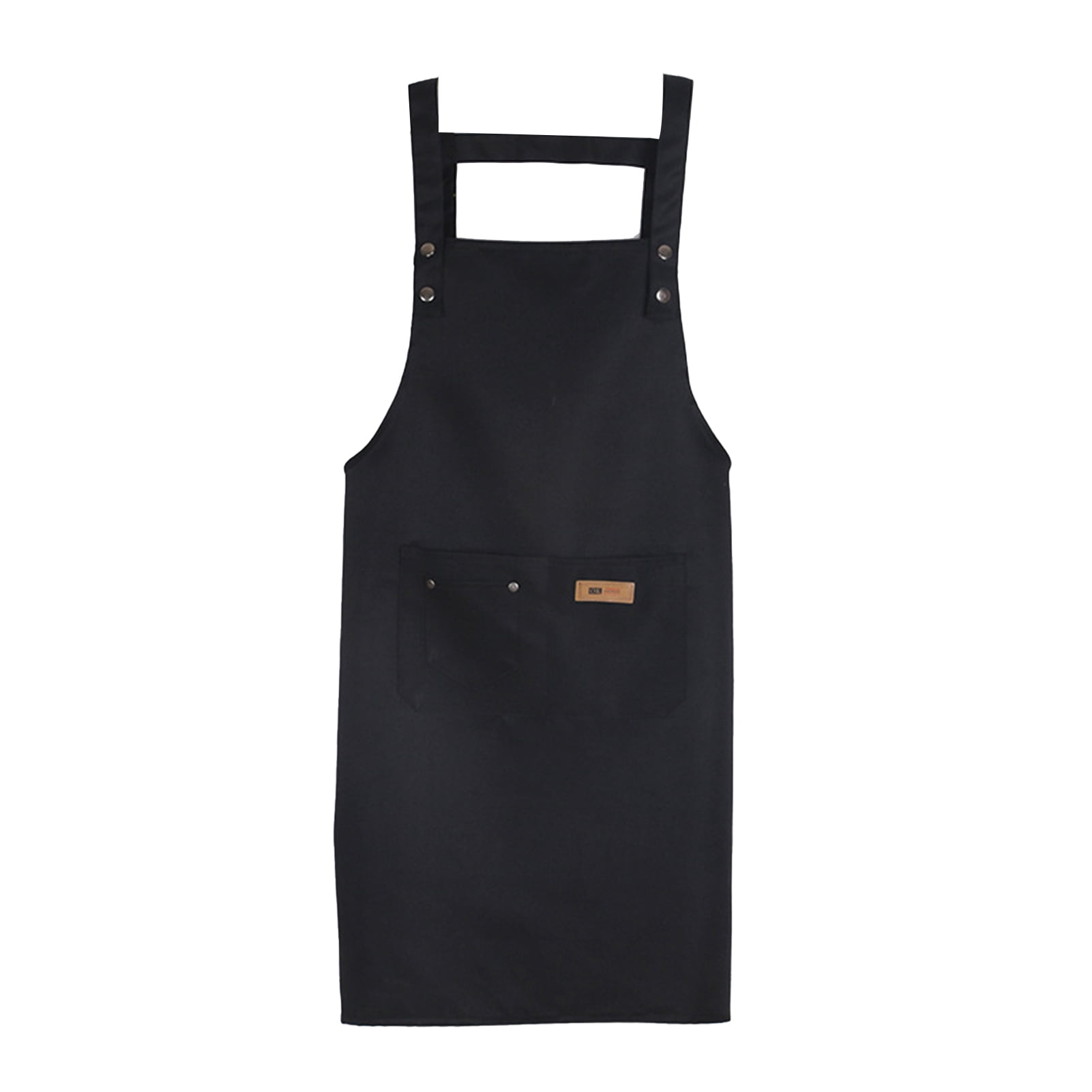 Hloma Widen Shoulder Straps Kitchen Apron with Pocket Polyester Cotton ...