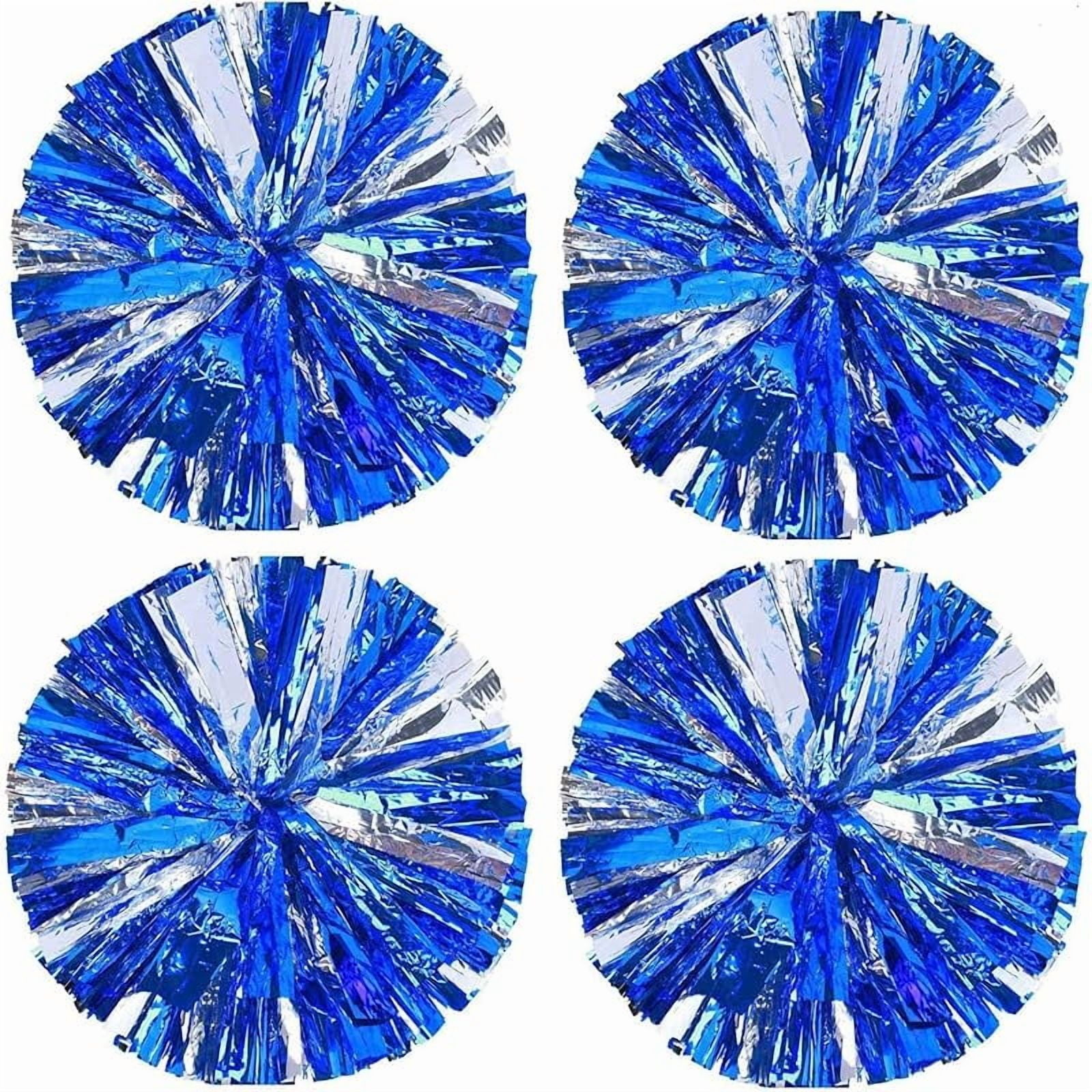 Hlonon 4 Pack Cheerleader Pom Poms Sports Dance Cheer Plastic Pom Poms ...