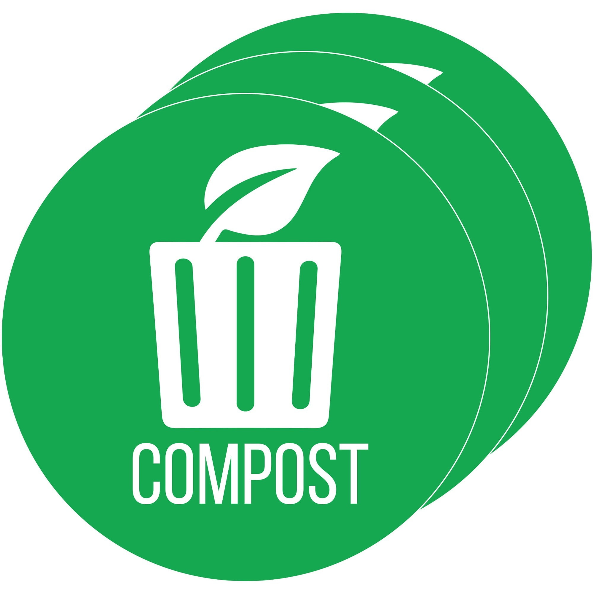 Hls Commercial Refuse Bin Icon Sticker - "compost" - 1/10" Height X 4 ...