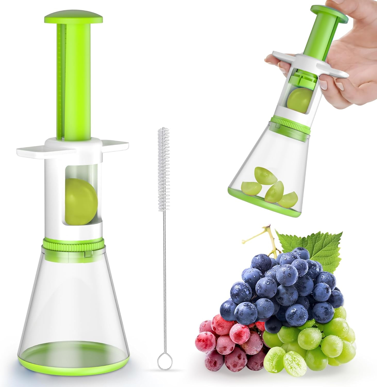 Hltaqw Grapes Cutter for Toddlers Fruit & Veggie Cutter for Kids Grape ...