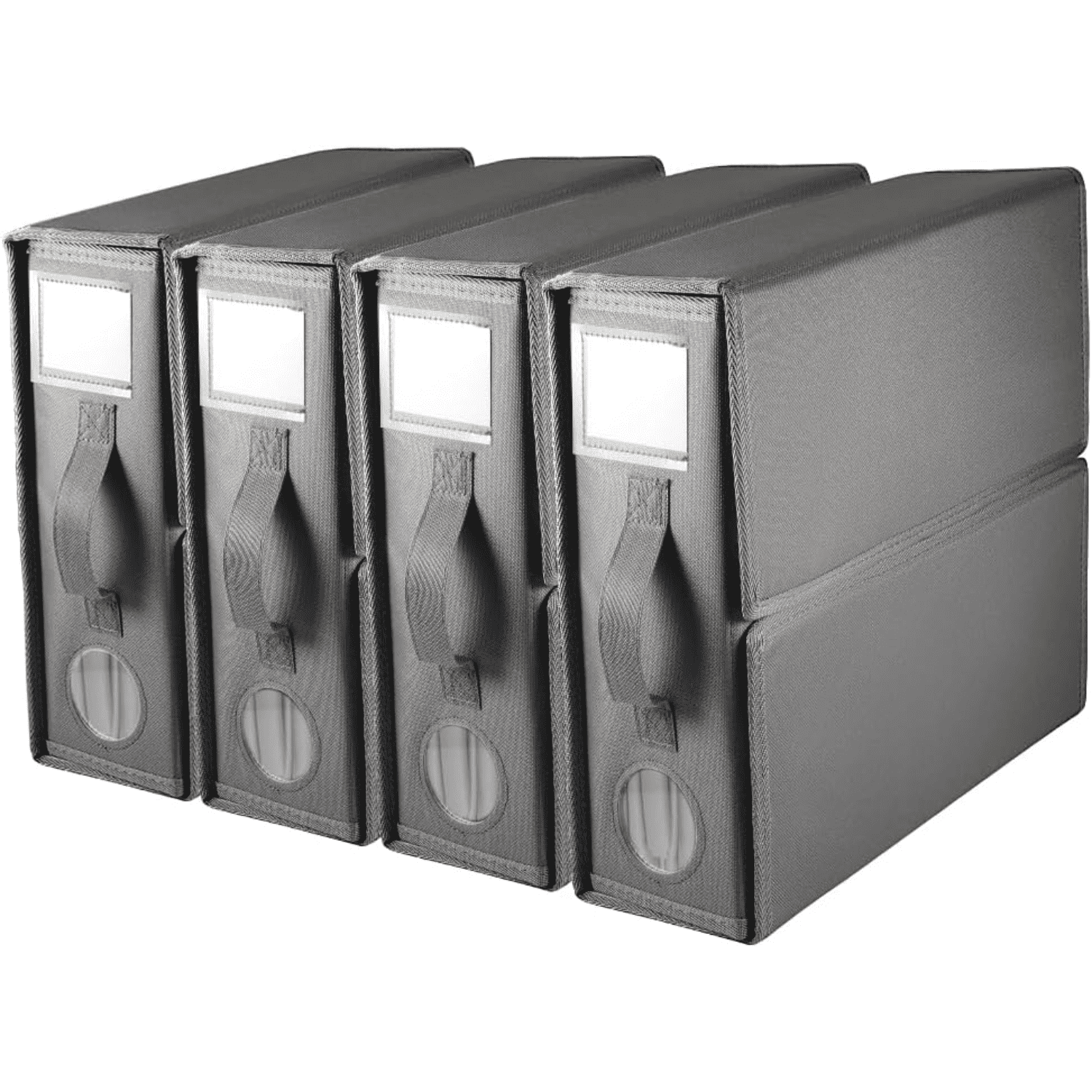Hltop 4 Pack Sheet Storage Large Sheets Set Organizer with Window Lable ...