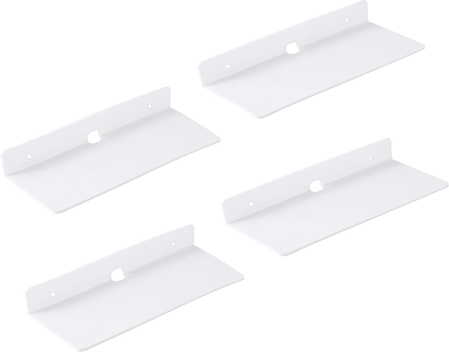 Hltop 9 Inch Acrylic Floating Shelves Small Wall Display Shelf for ...